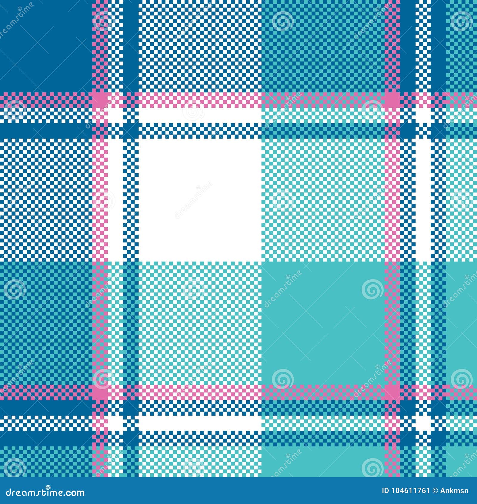 Baby Boy Blue Pastel Color Plaid Seamless Pattern Stock Vector ...