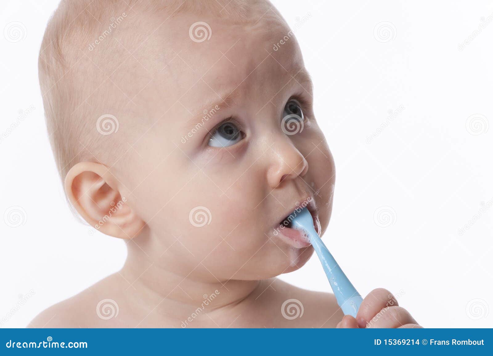 Baby Boy Brushing Teeth stock photo. Image of white, brushing - 15369214