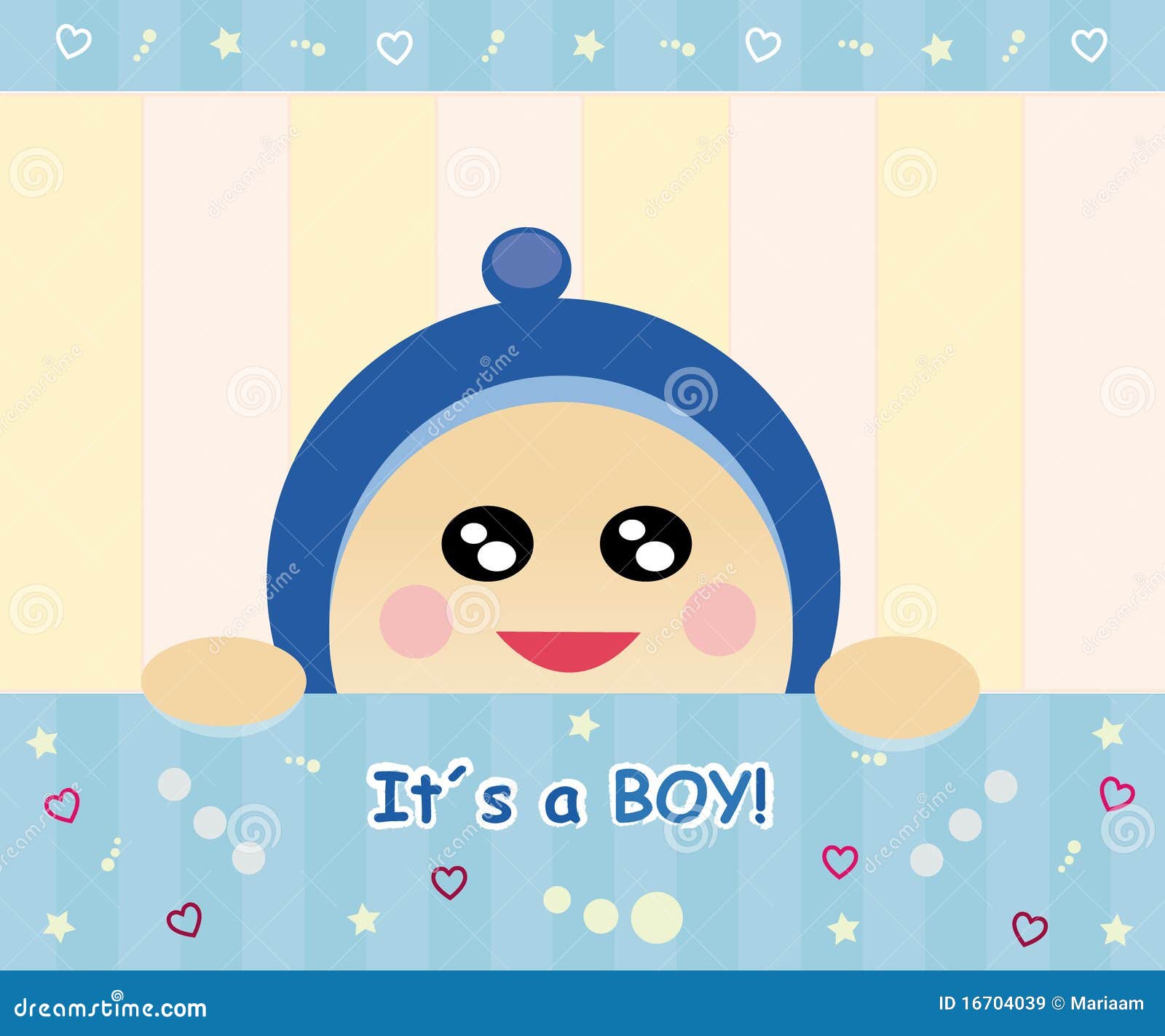 Baby boy card stock illustration. Illustration of baby - 16704039