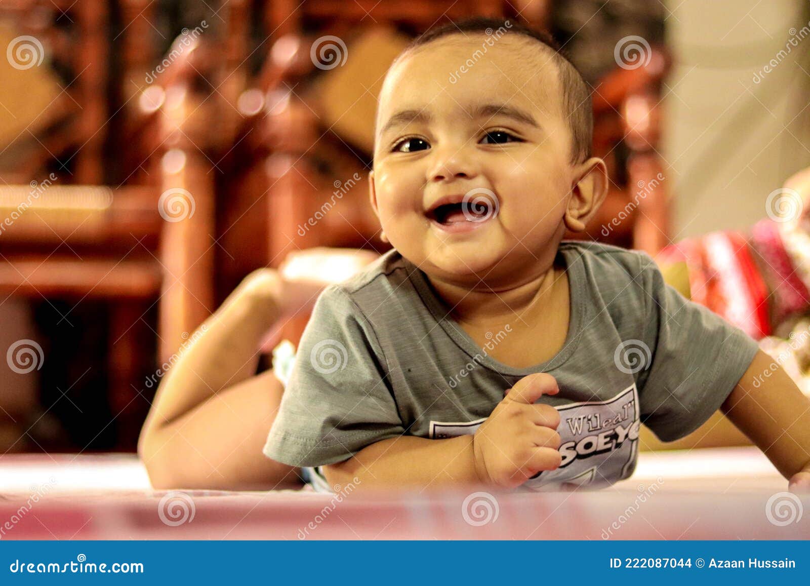 Baby Boy is Chilling on the Floor. Stock Photo - Image of organ, nose ...