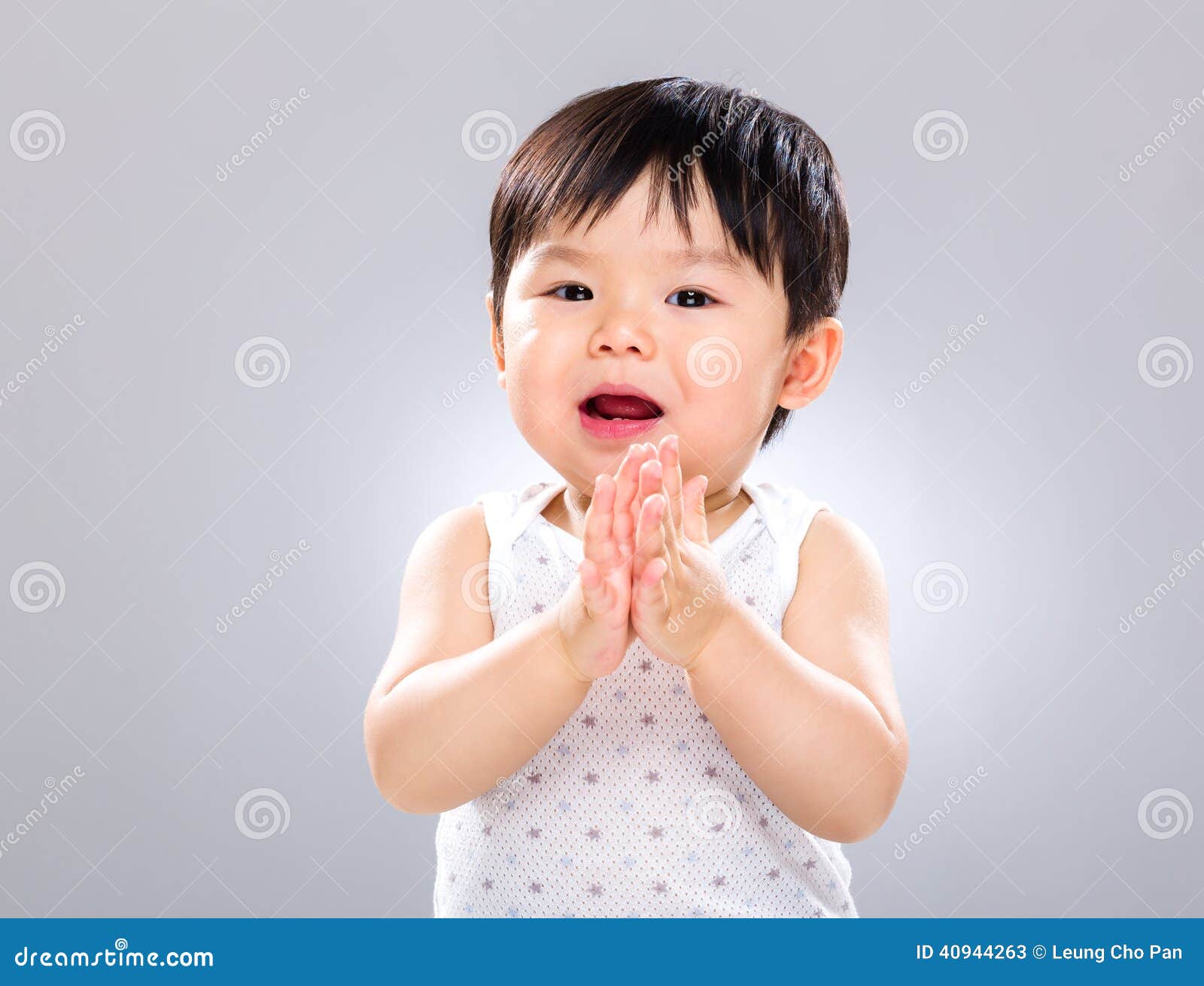 Baby boy clapping hand stock image. Image of clap, eyes - 40944263