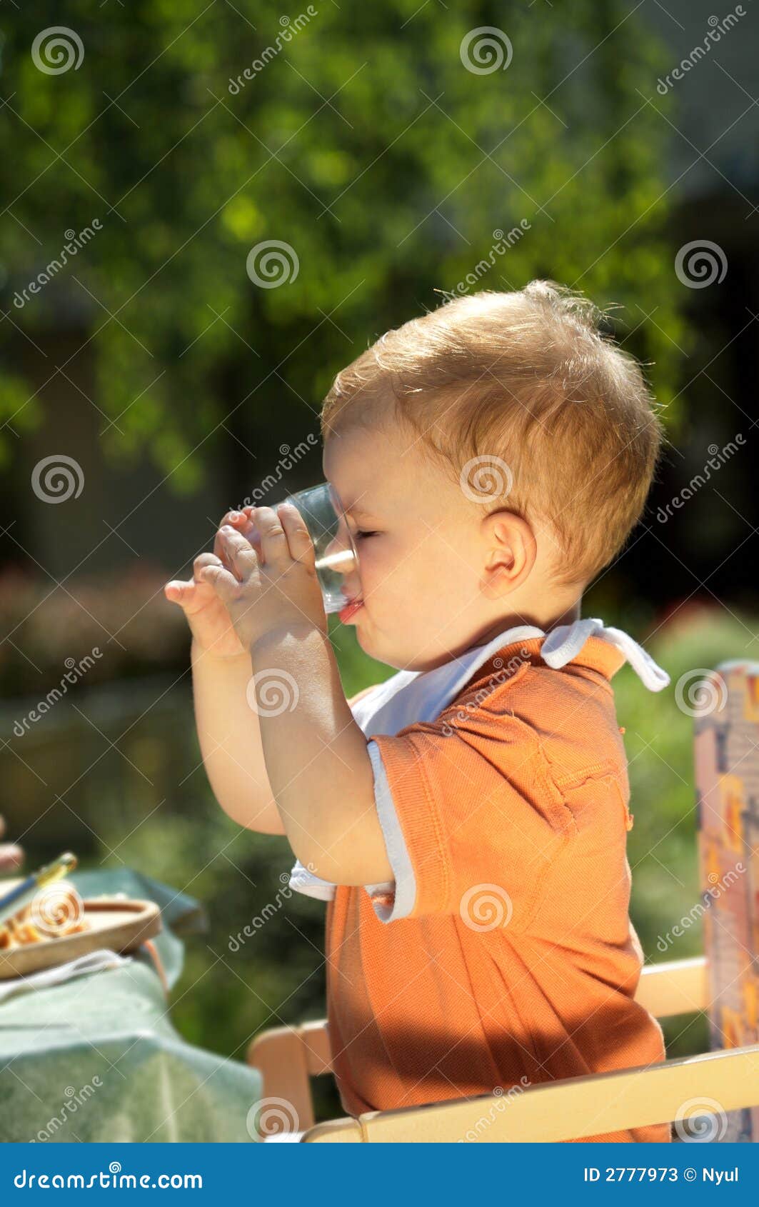 Baby boy drinking stock image. Image of kids, eating, gift - 2777973