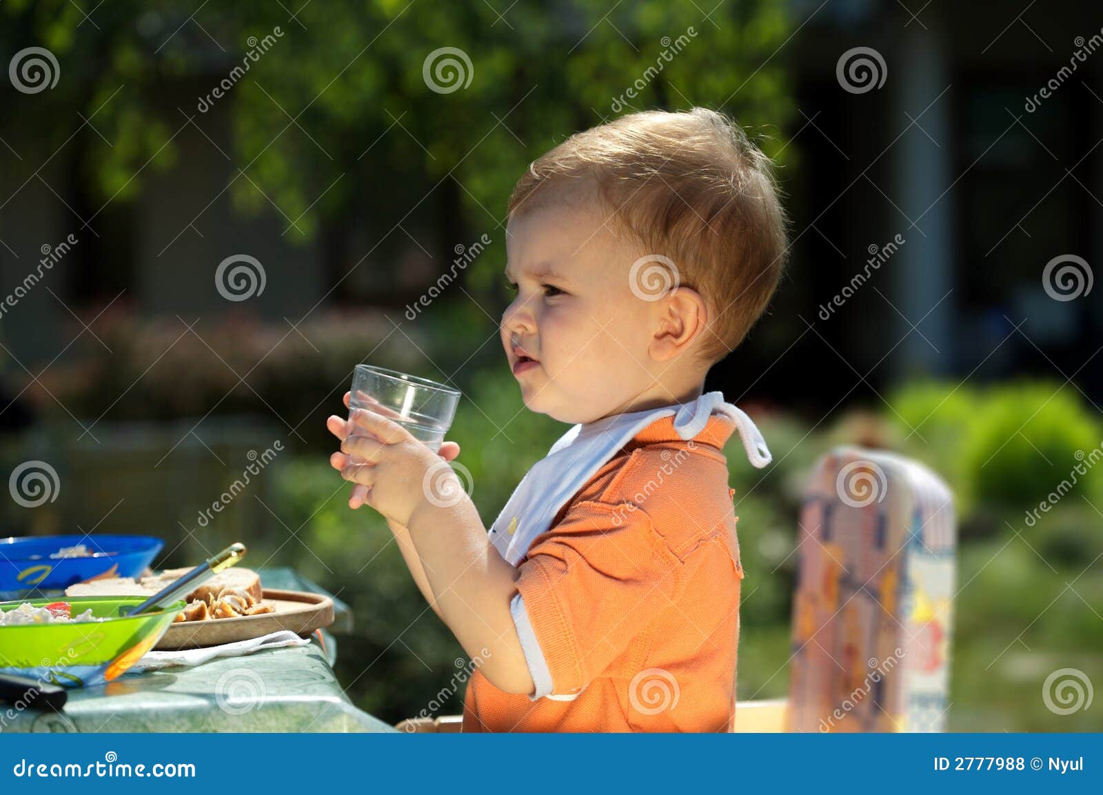 Baby boy drinking stock photo. Image of adorable, beverages - 2777988