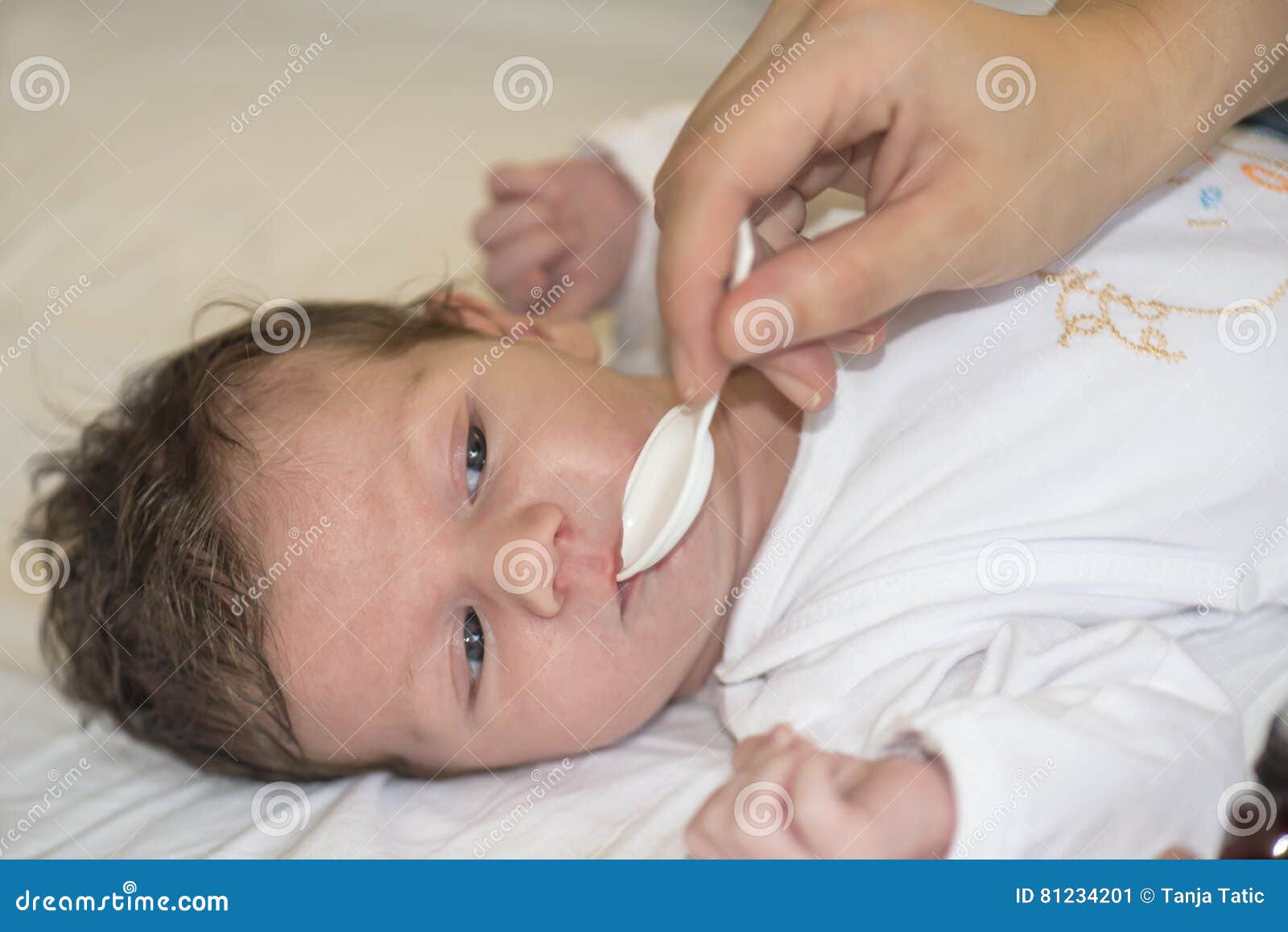Baby boy stock image. Image of little, cold, spoon, caucasian - 81234201