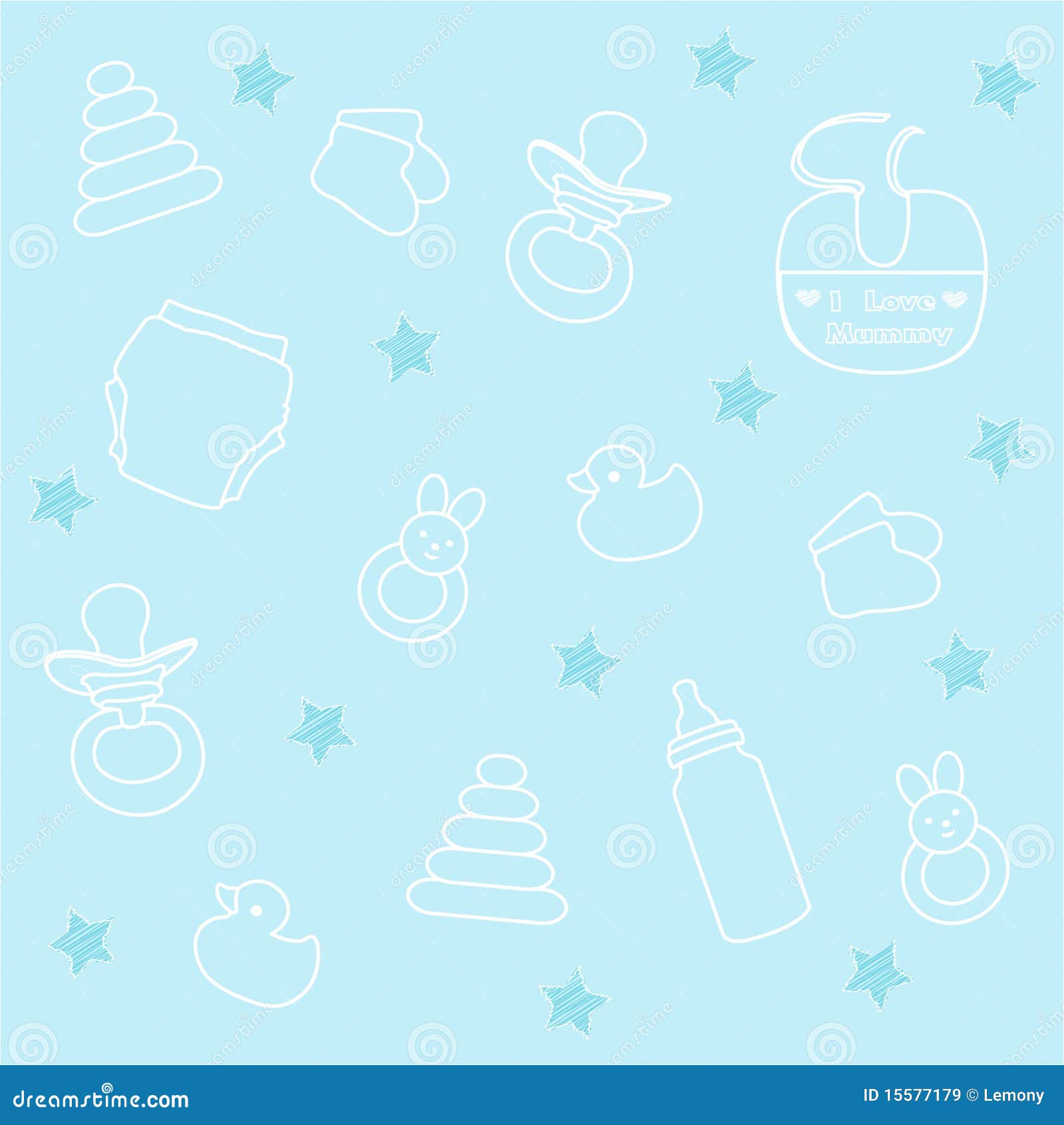 Baby boy elements stock vector. Illustration of isolated - 15577179