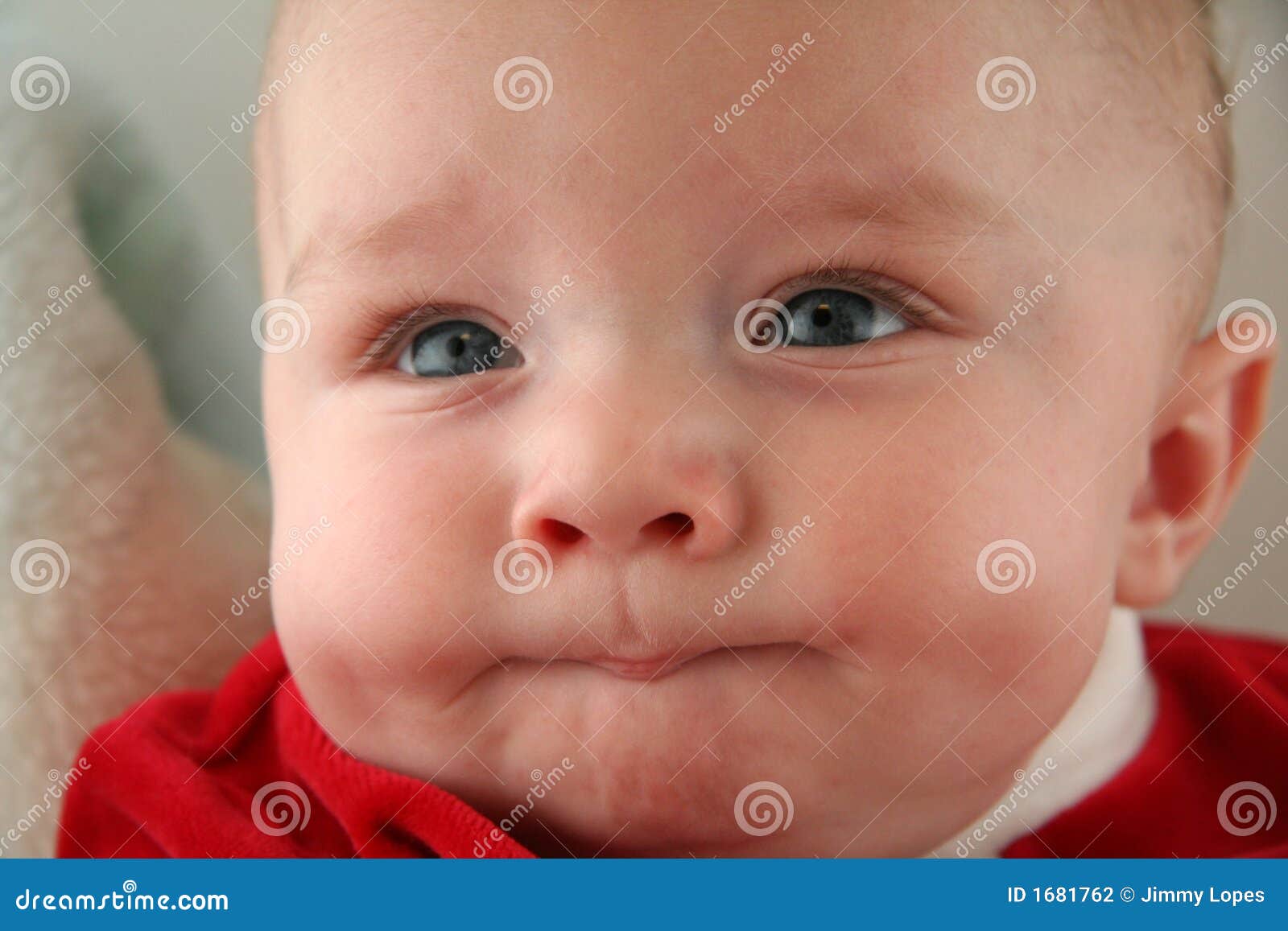 Baby Boy with Facial Expression Stock Photo - Image of isolated, outfit ...