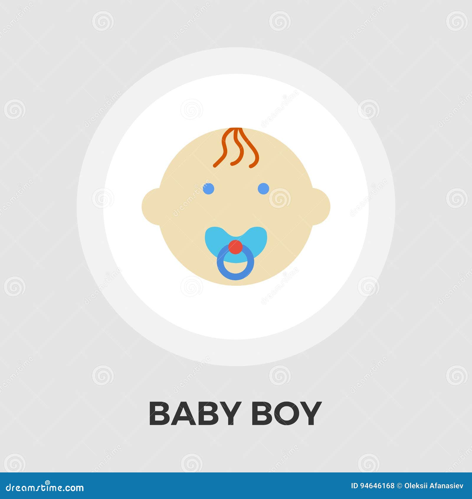 Baby Boy Flat Icon stock vector. Illustration of offspring - 94646168
