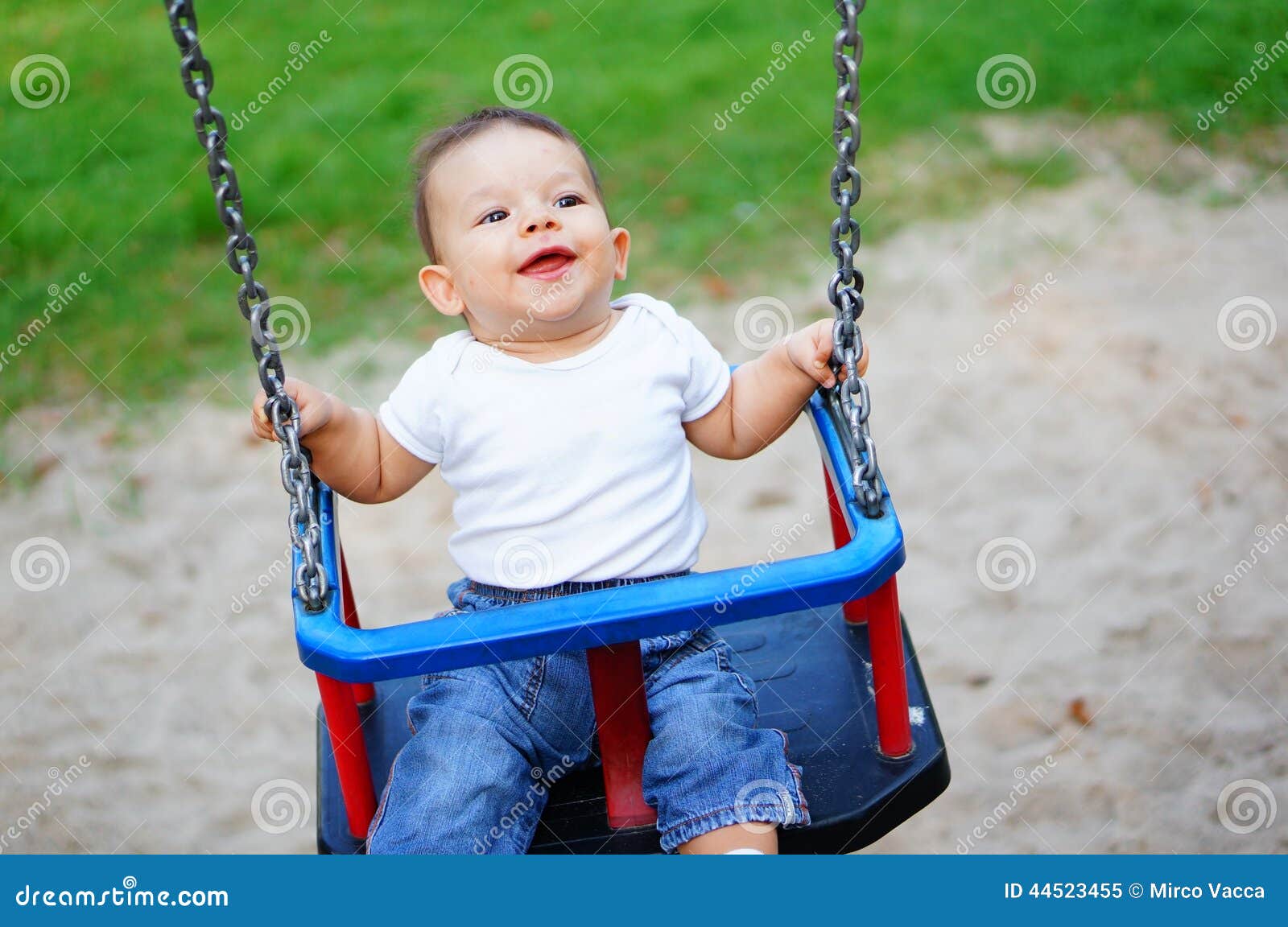 Baby boy having fun stock image. Image of sitting, infant - 44523455