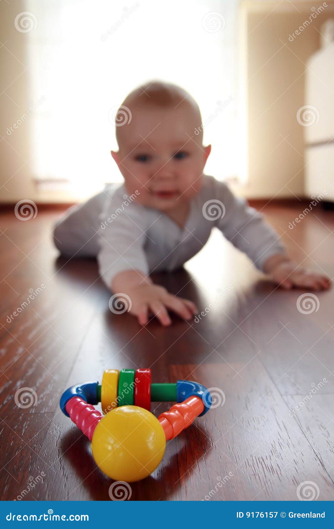 Baby Boy with His First Toys Stock Image - Image of boys, face: 9176157