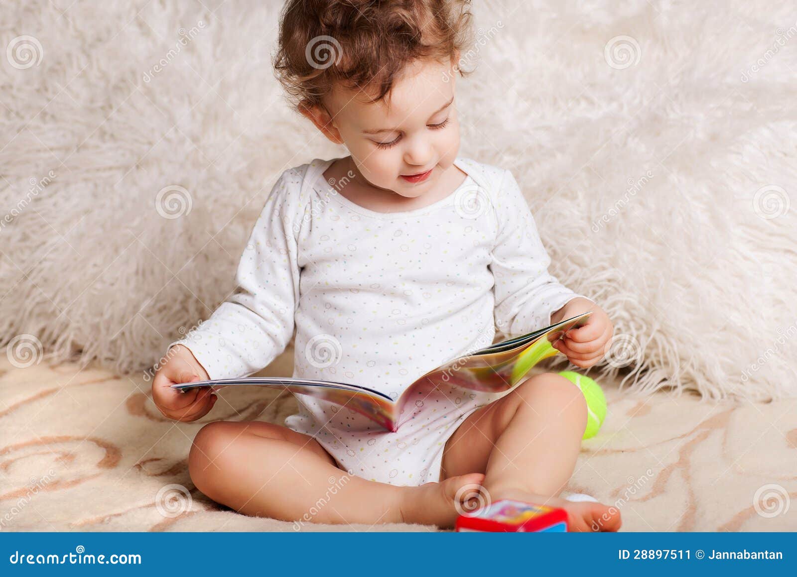 Baby boy at home reading stock image. Image of babyboy - 28897511