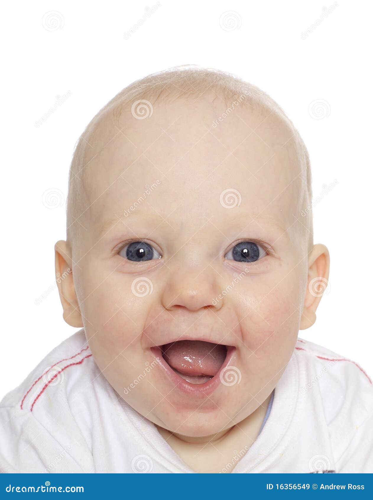 Baby boy laughing stock image. Image of blue, cheerful - 16356549