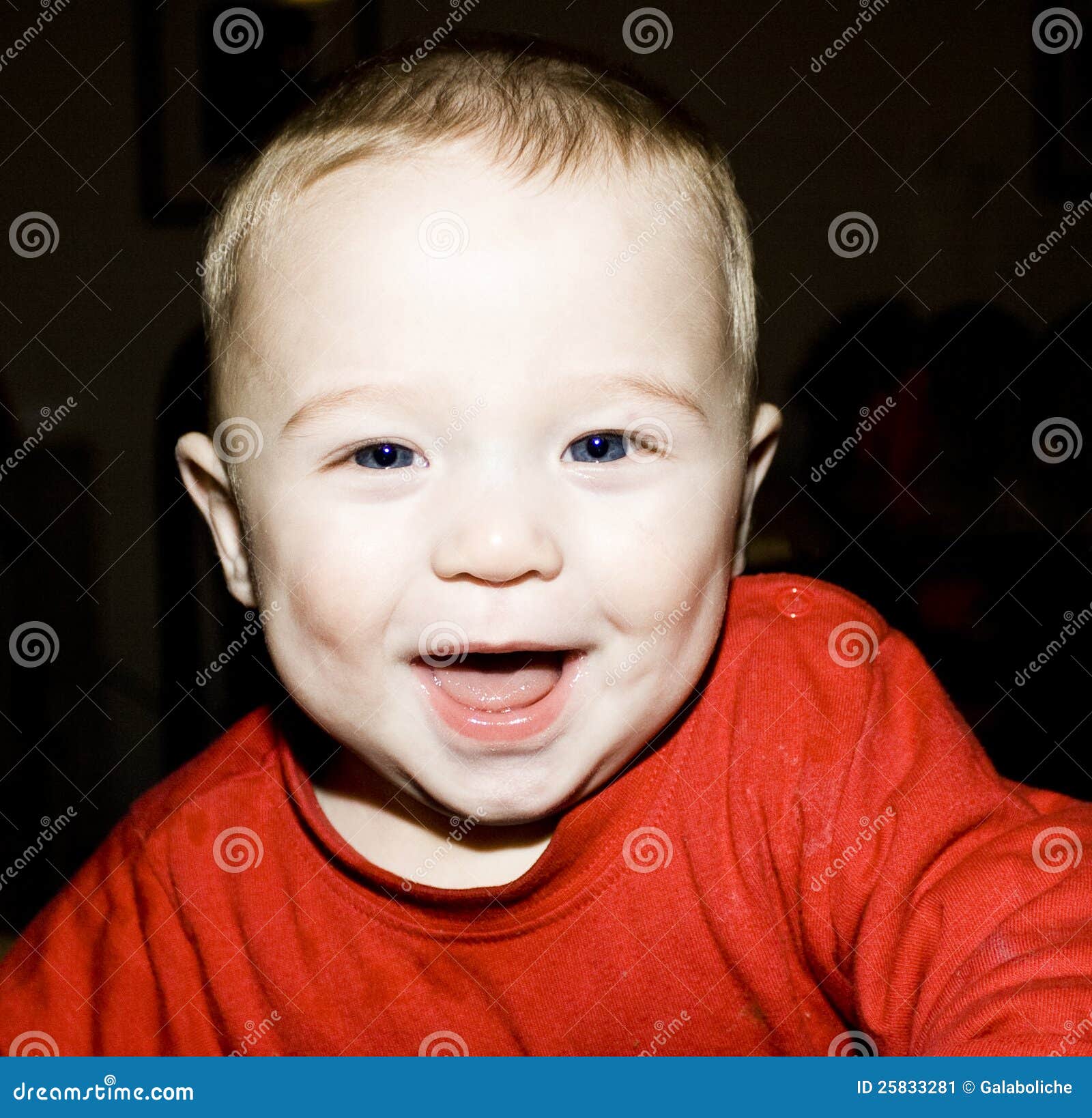 Baby boy laughing stock image. Image of childhood, child - 25833281
