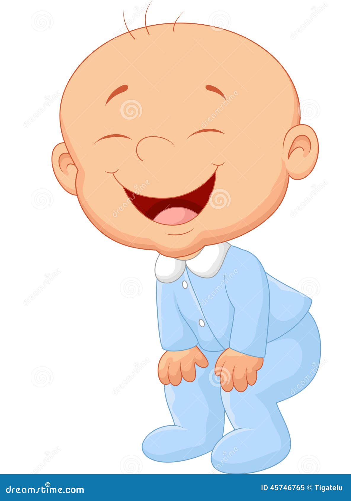 Baby boy laughing stock vector. Illustration of nurse - 45746765