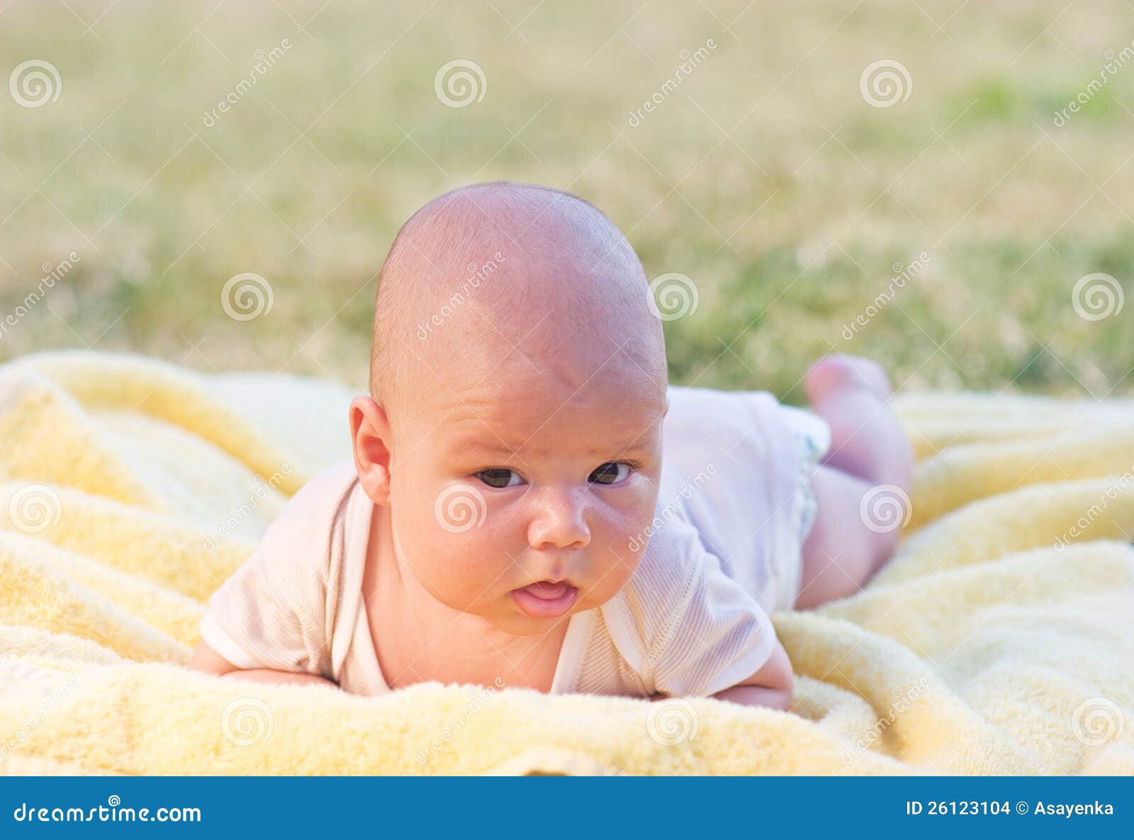 Baby boy laying down stock photo. Image of little, looking - 26123104
