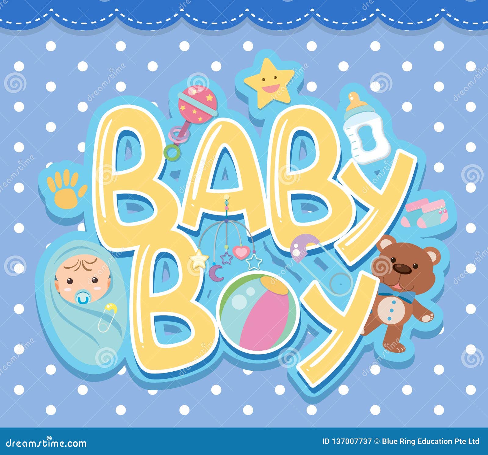A baby boy logo stock vector. Illustration of graphic - 137007737