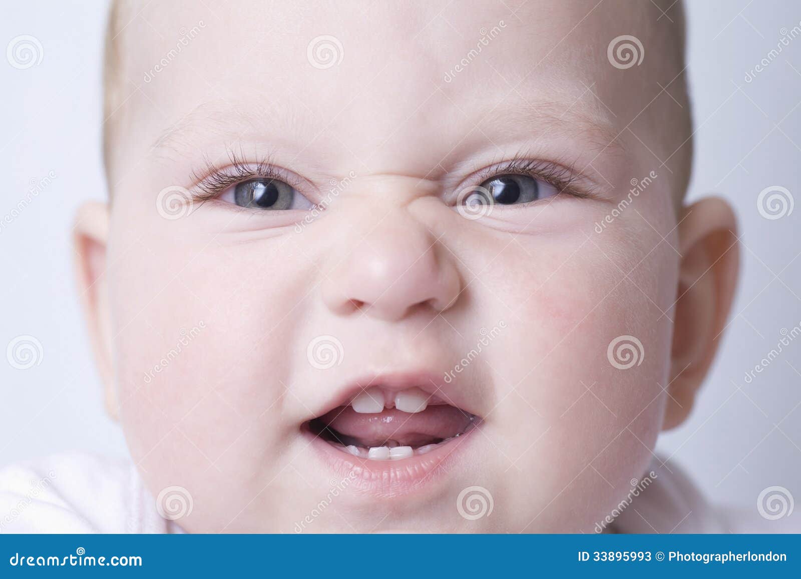 Baby Boy Making Funny Face stock image. Image of caucasian - 33895993