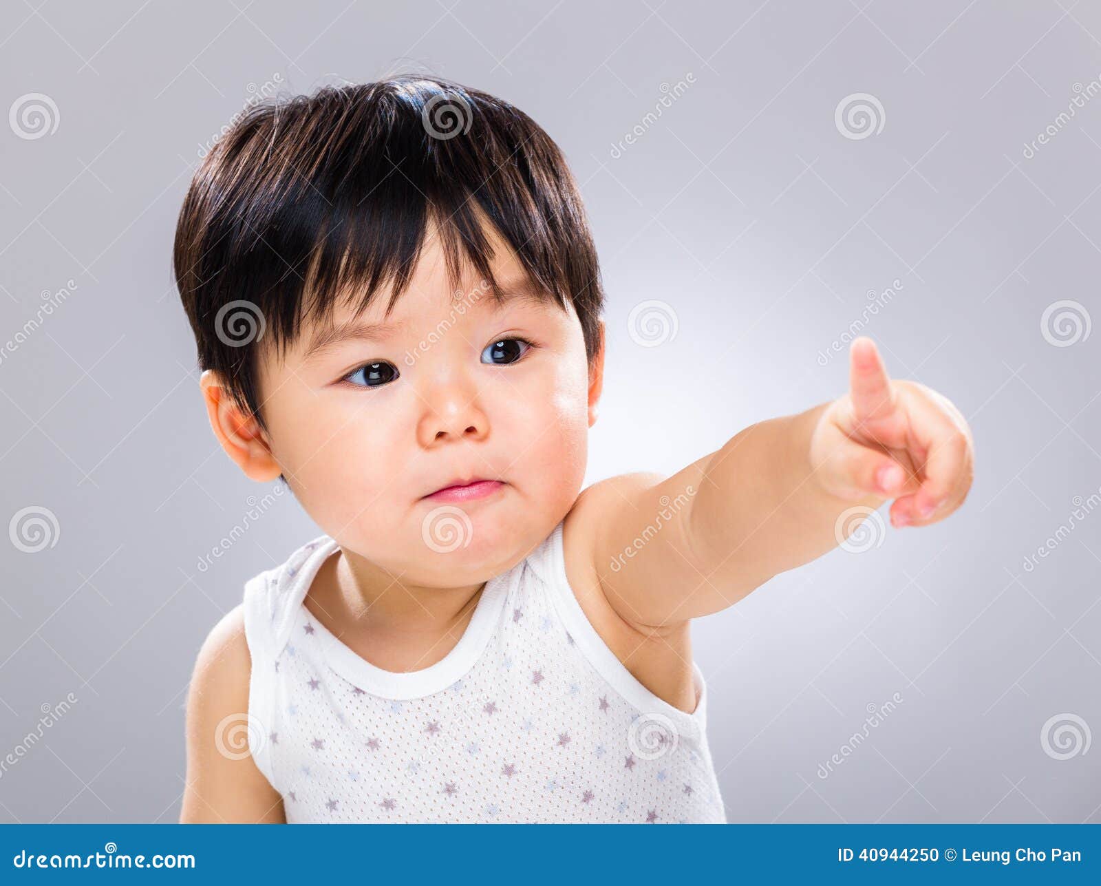 Cute Baby Pointing Finger