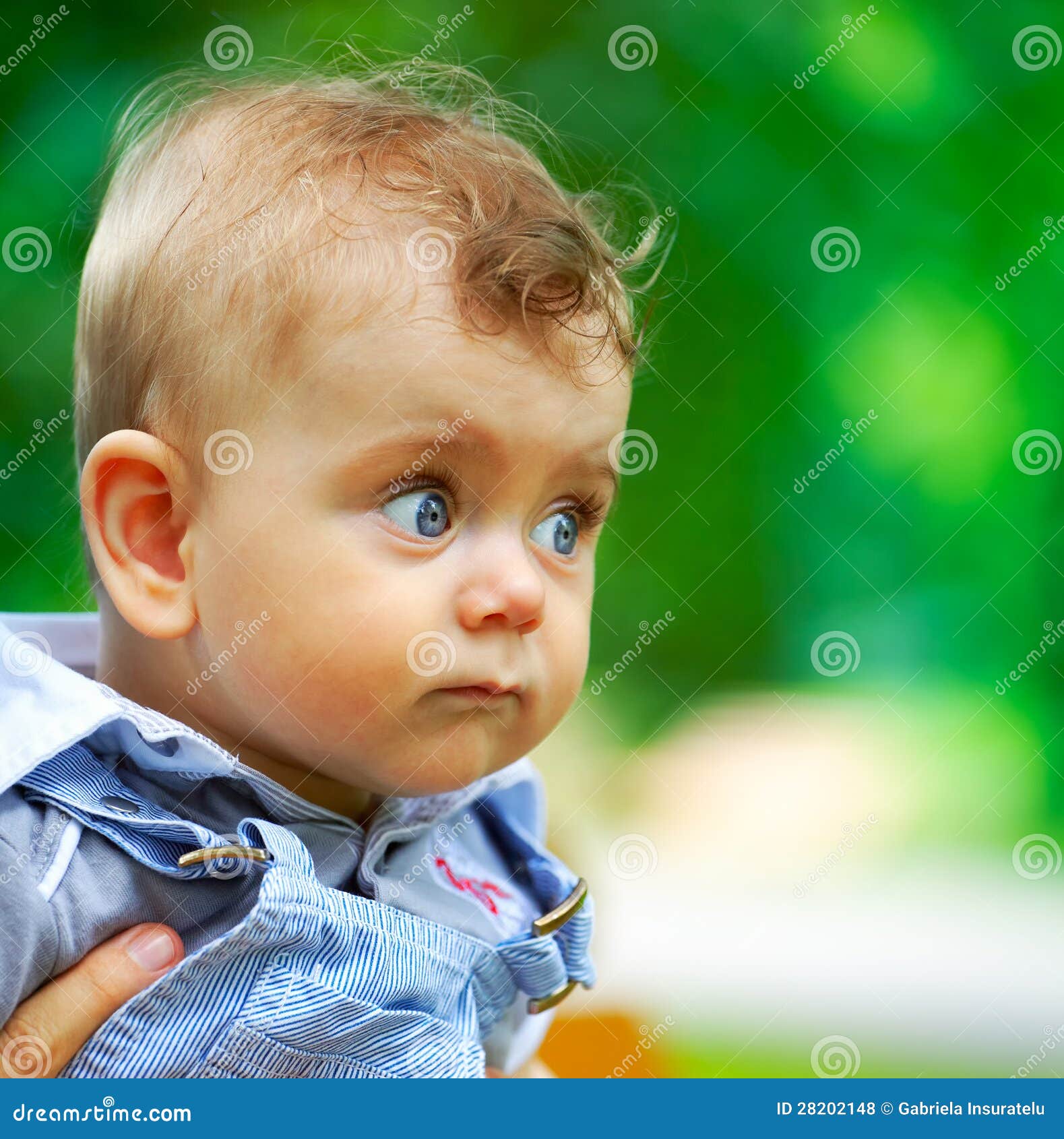 Baby Boy Portrait Outdoor in Spring Stock Photo - Image of neutral ...