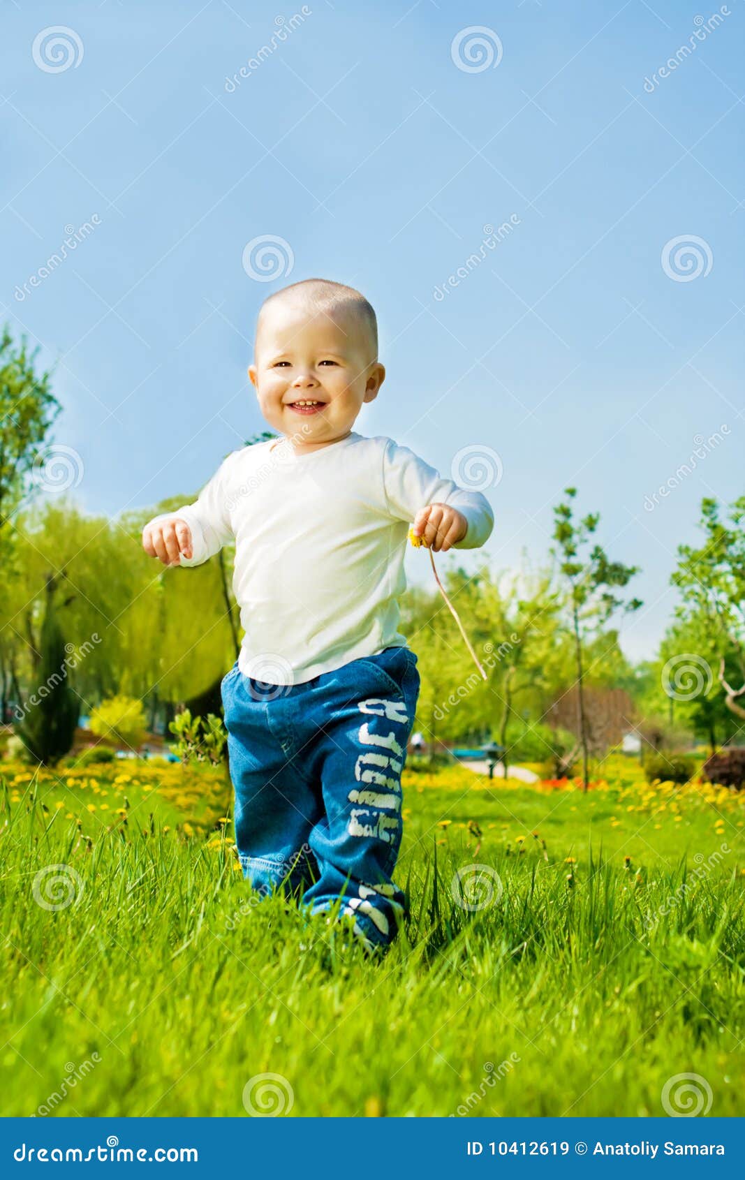 Baby boy running stock image. Image of male, adorable - 10412619