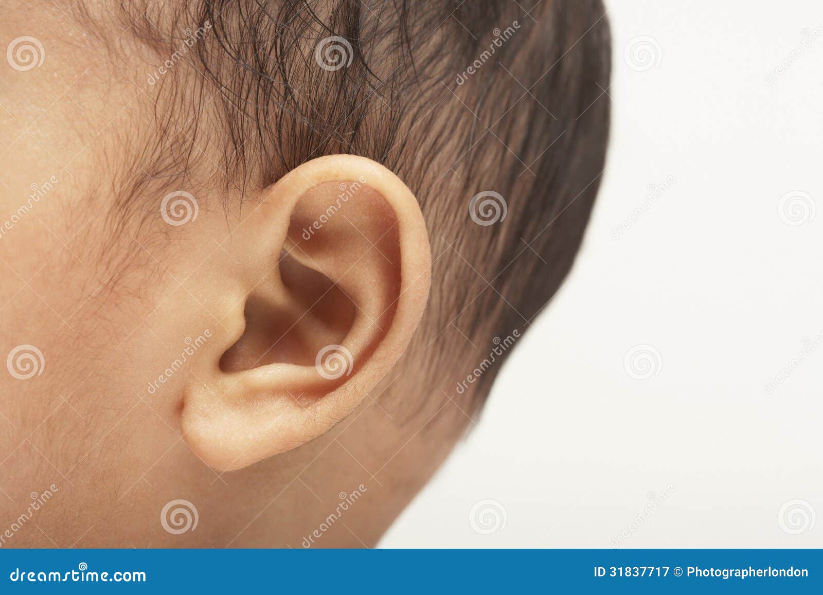 Baby Boy s Ear stock image. Image of black, people, child - 31837717
