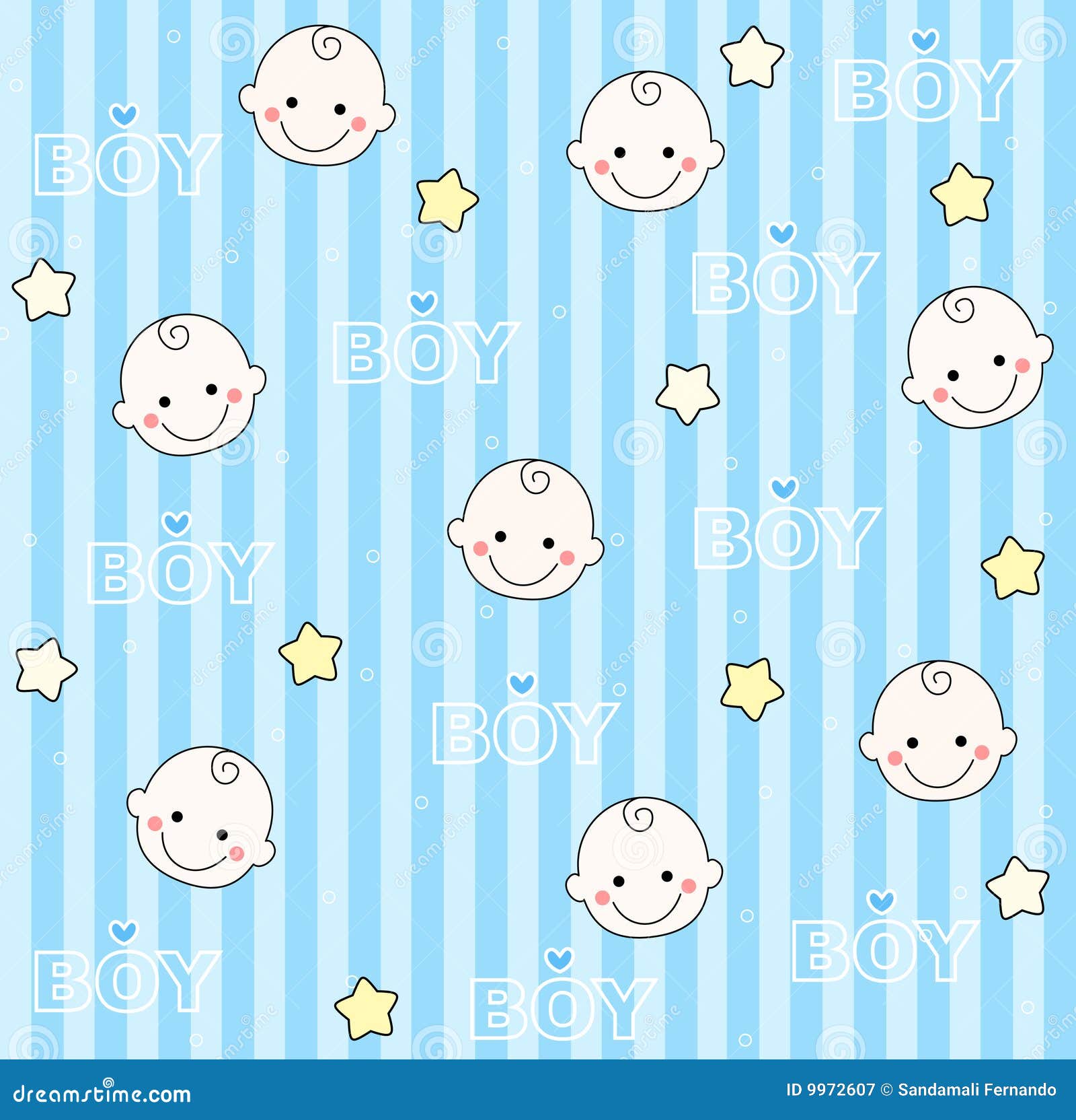 Baby boy seamless pattern stock vector. Illustration of emotion - 9972607