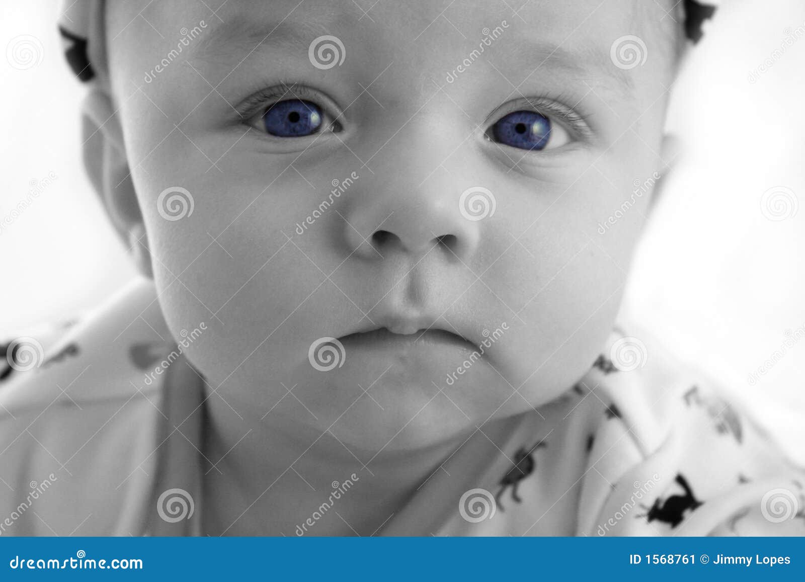 Baby Boy with Serious Face stock image. Image of cute - 1568761