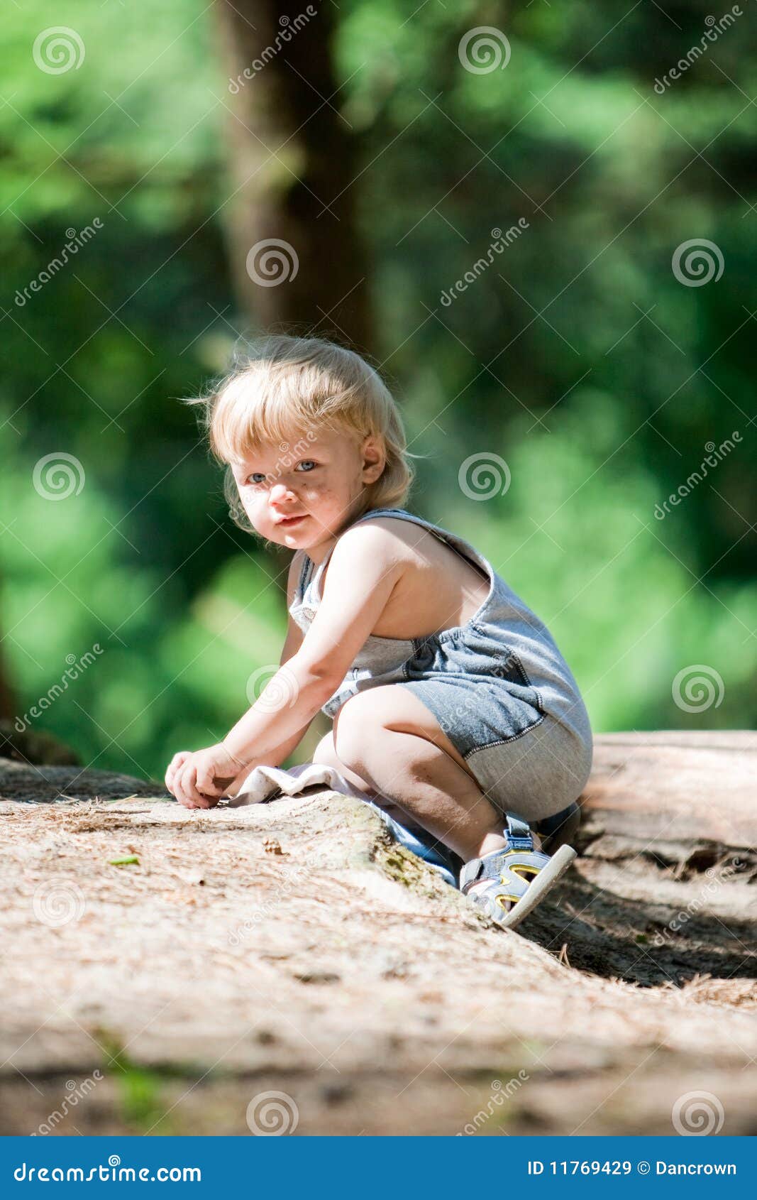 Baby boy sit in camp stock image. Image of funny, blonde - 11769429