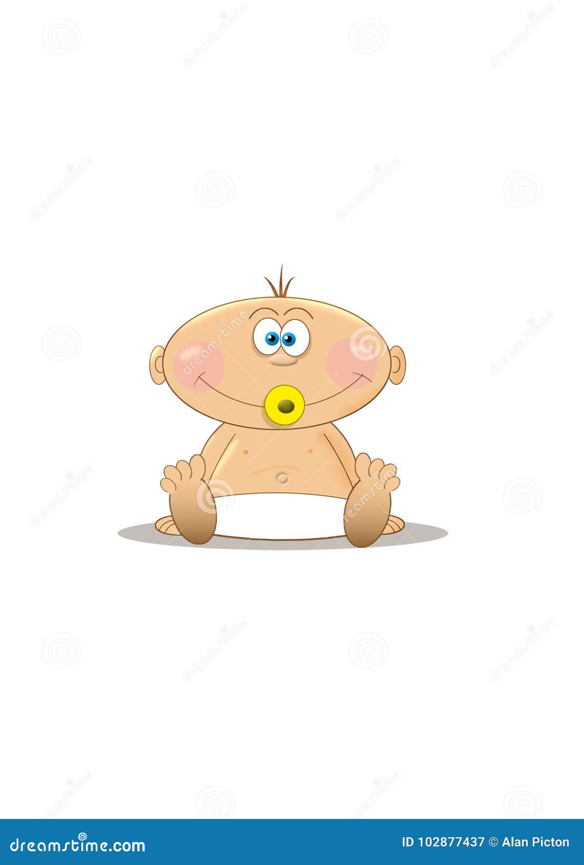 Cute baby boy stock illustration. Illustration of character - 102877437