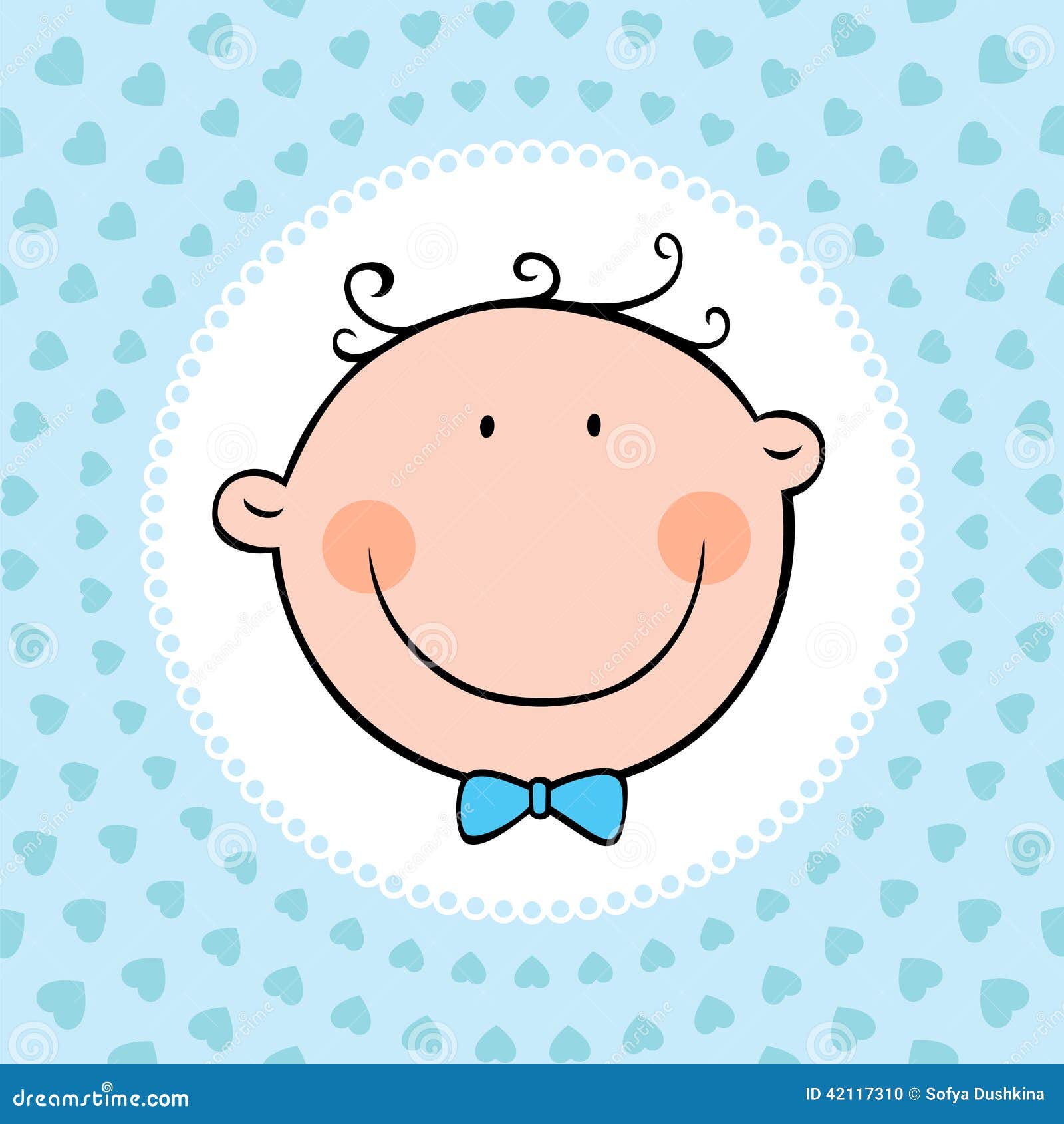 Baby boy stock vector. Illustration of greeting, children - 42117310