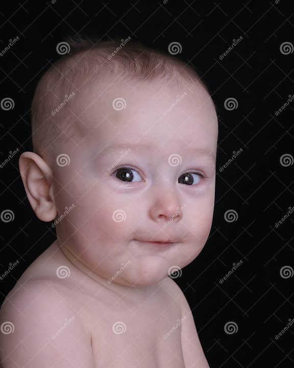 Baby Boy Smirk stock image. Image of background, smile - 1956267