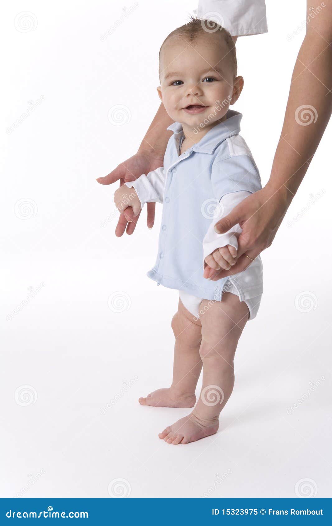 Baby Boy is Standing stock image. Image of standing, white - 15323975