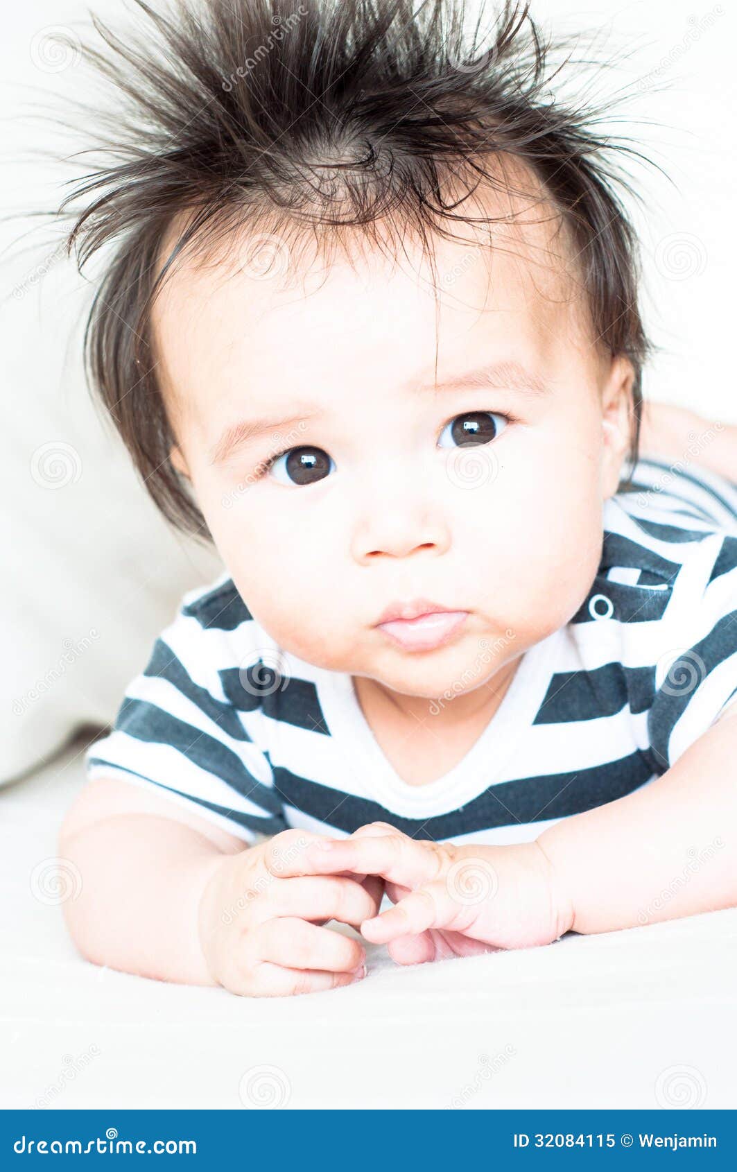 A Baby Boy Staring at the Camera. Stock Image - Image of eyes, cute ...