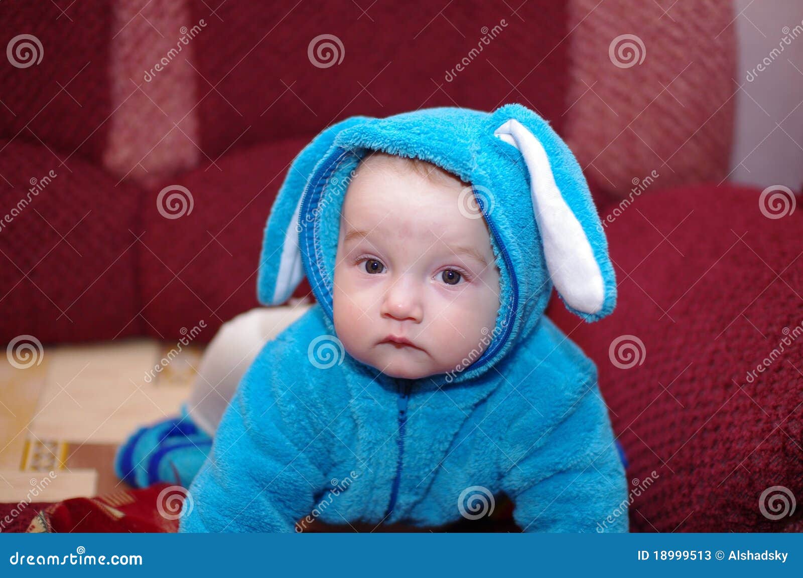 Baby Boy In Suit Of The Rabbit Picture. Image: 18999513