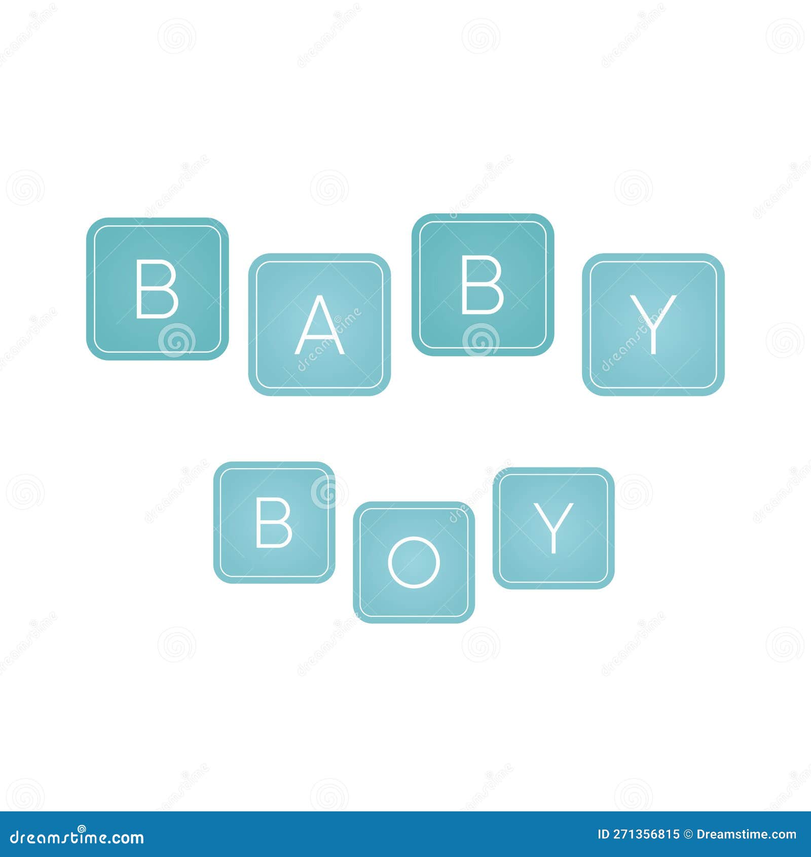 Baby Boy Text Banner on White Background. it S a Boy Stock Vector ...