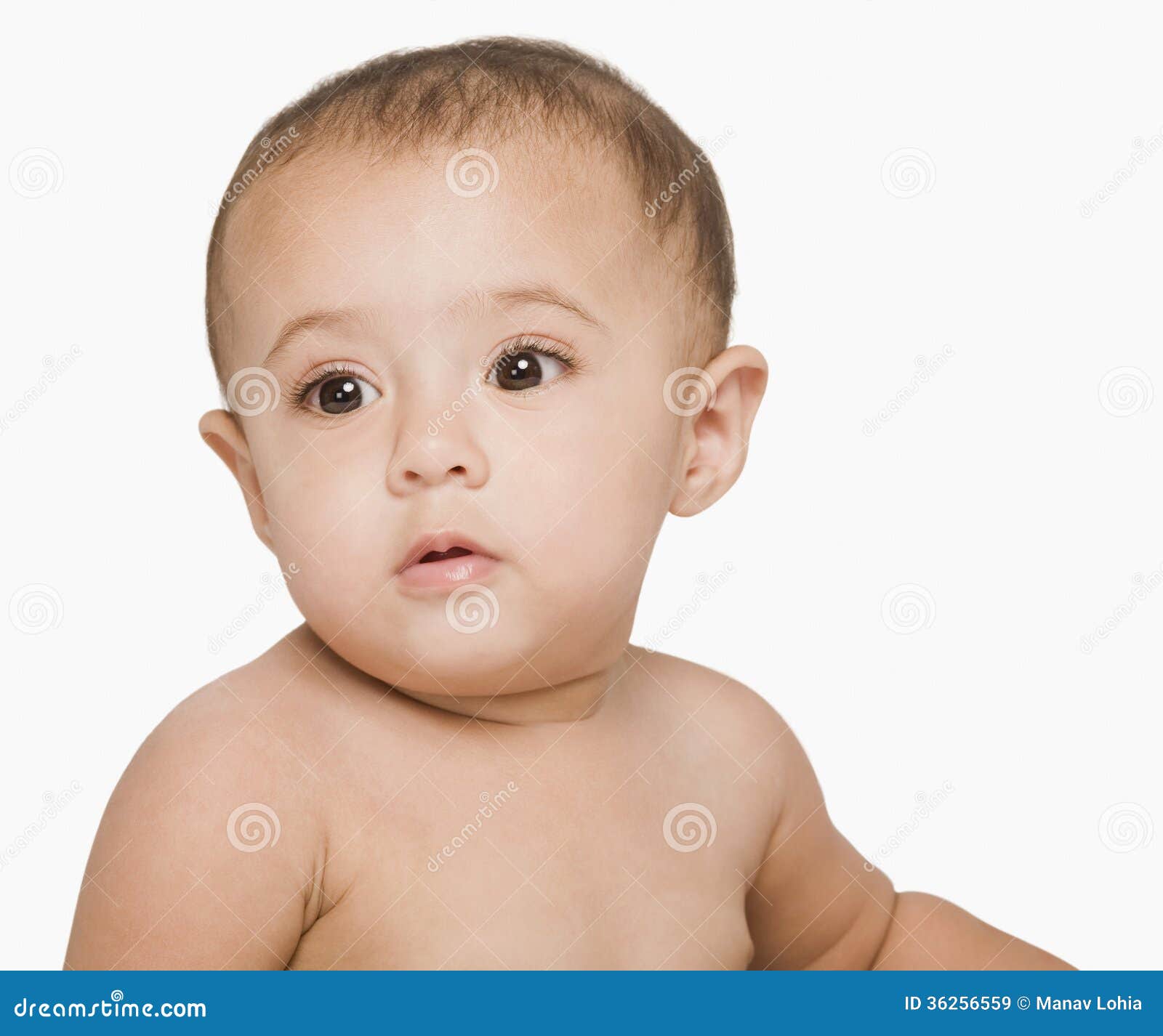 Baby boy thinking stock image. Image of cute, ethnicity - 36256559