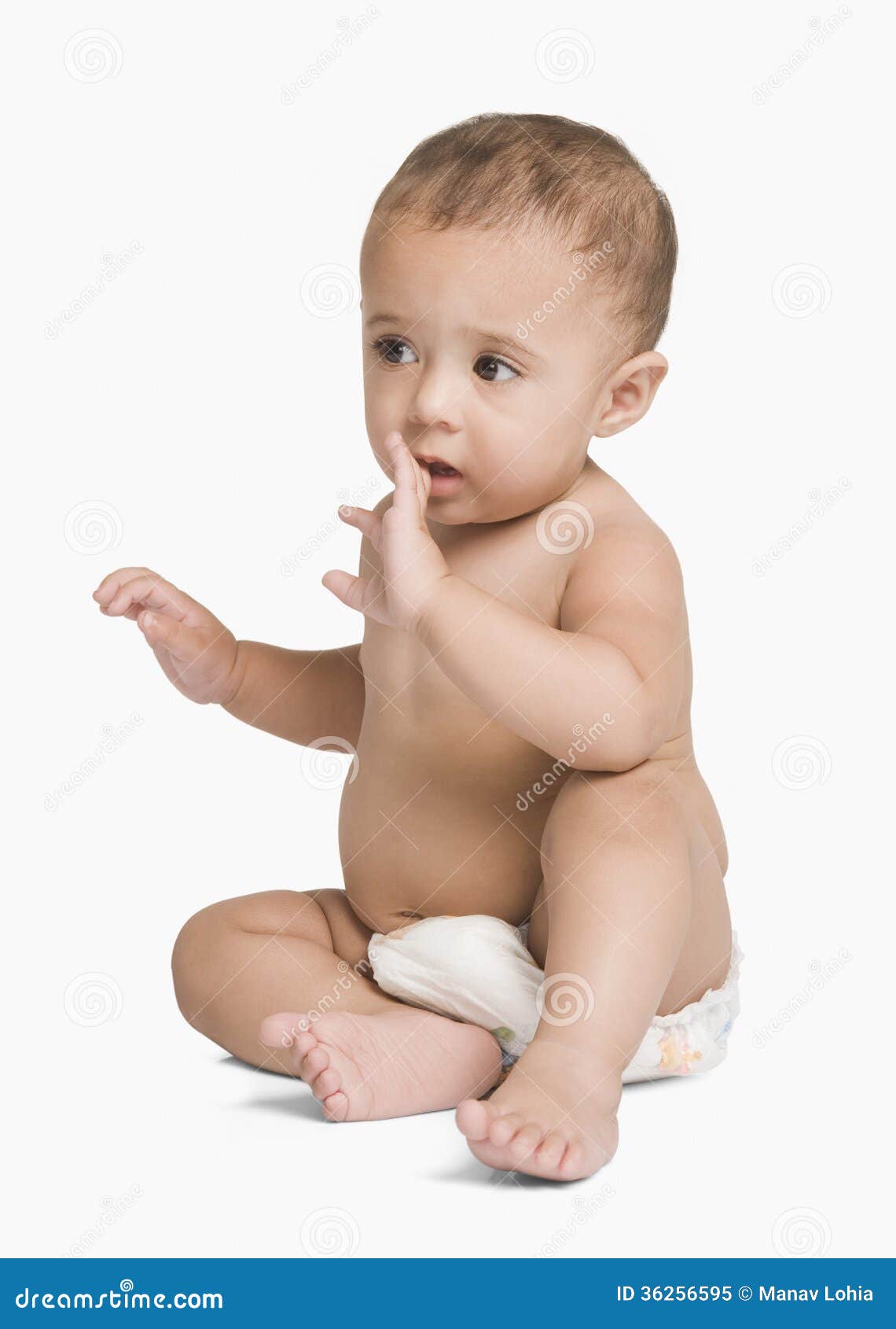 Baby boy thinking stock image. Image of thinking, infant - 36256595