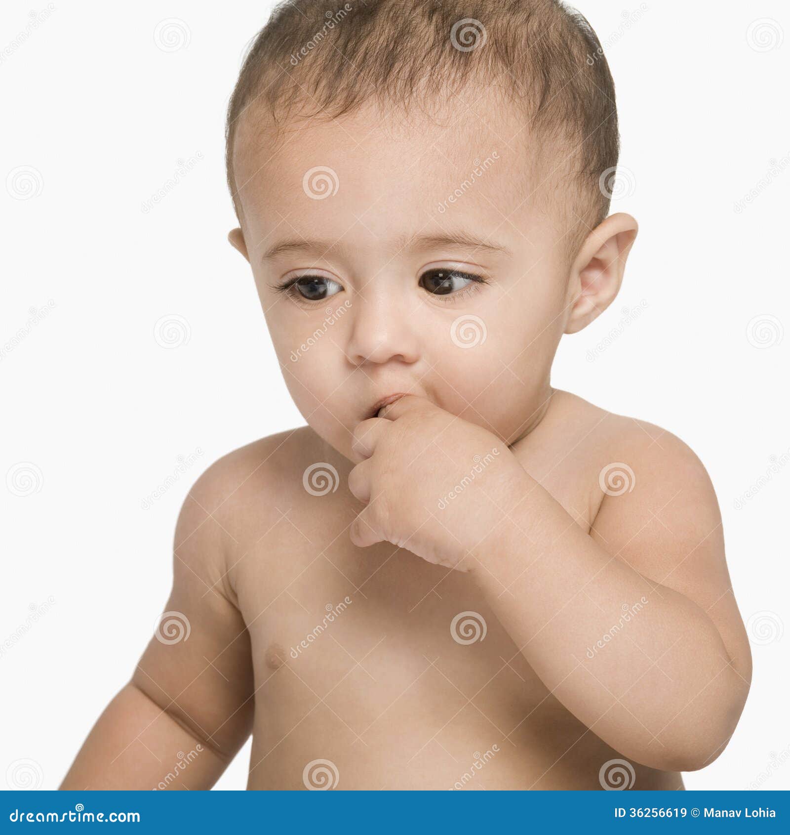 Baby boy thinking stock image. Image of shot, ethnicity - 36256619