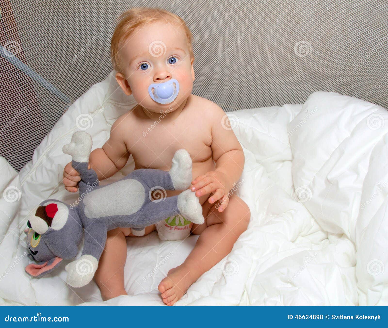 Baby boy and toy stock photo. Image of hand, healthy - 46624898