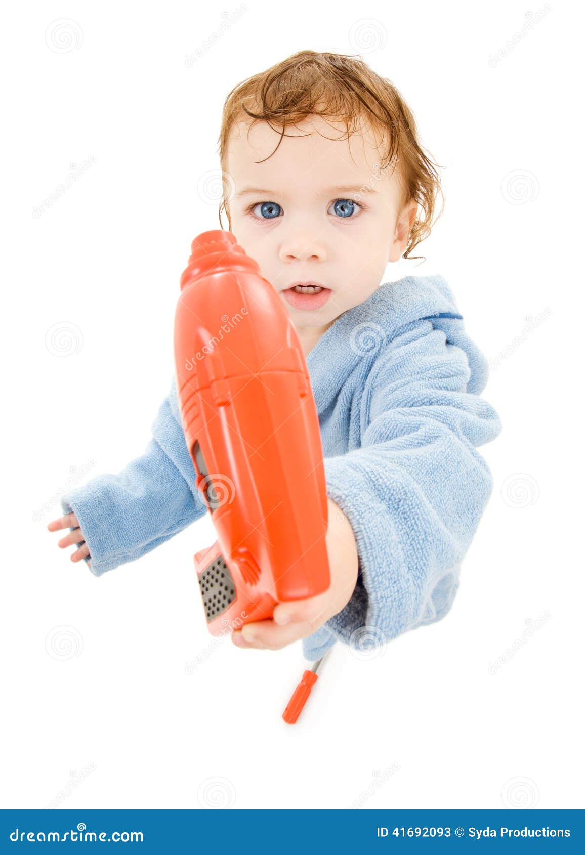 Baby boy with toy drill stock image. Image of child, infant - 41692093
