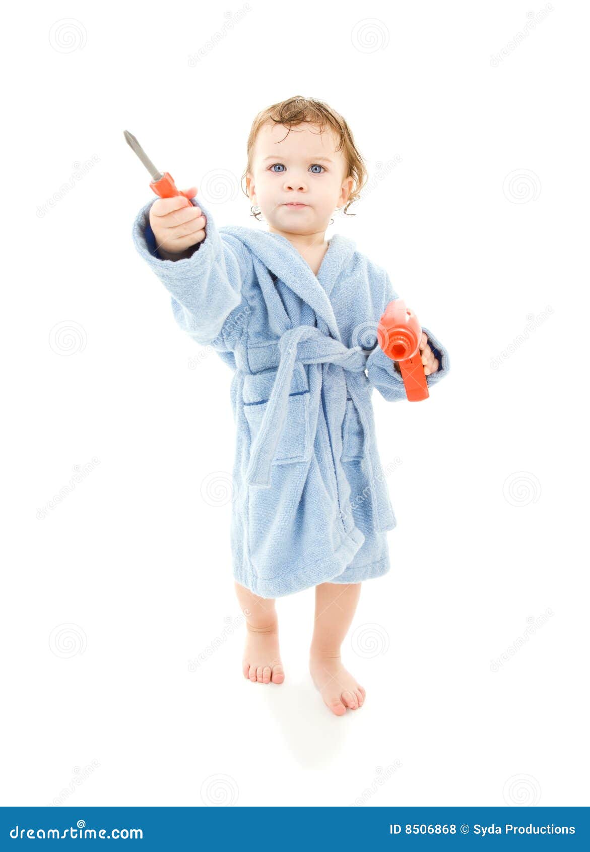 Baby boy with toy tools stock photo. Image of infant, driver - 8506868