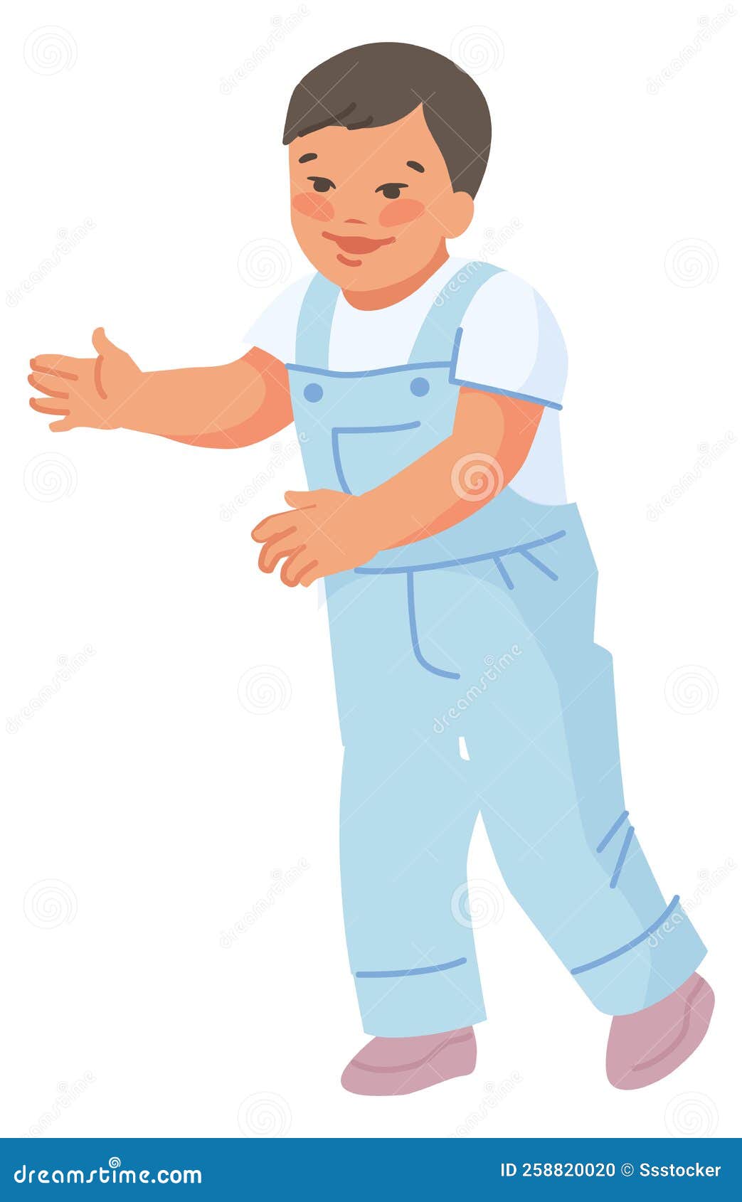 Baby Boy Walking. First Steps Stock Vector - Illustration of playing ...