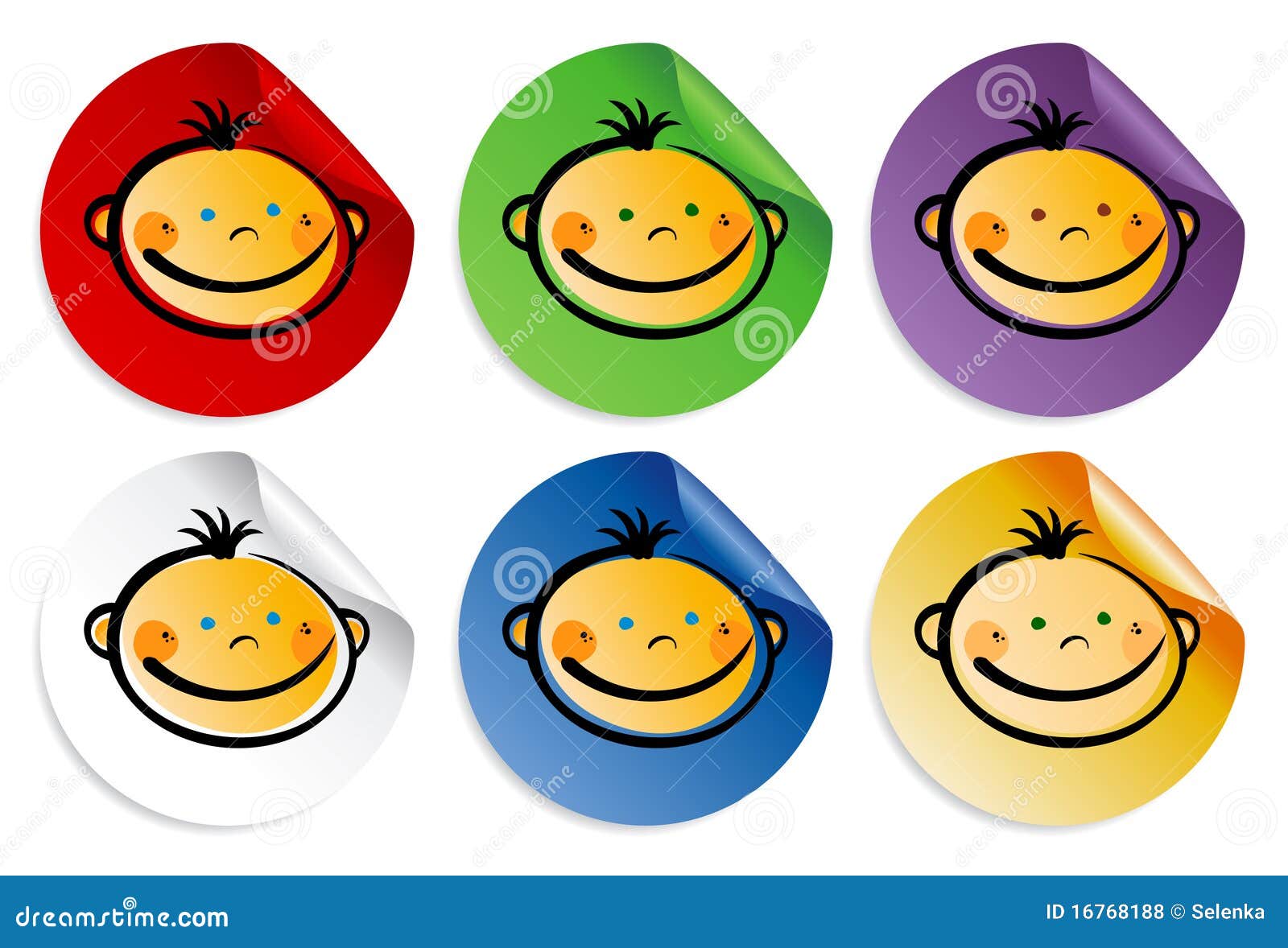 Baby boys stickers. stock vector. Illustration of birthday - 16768188
