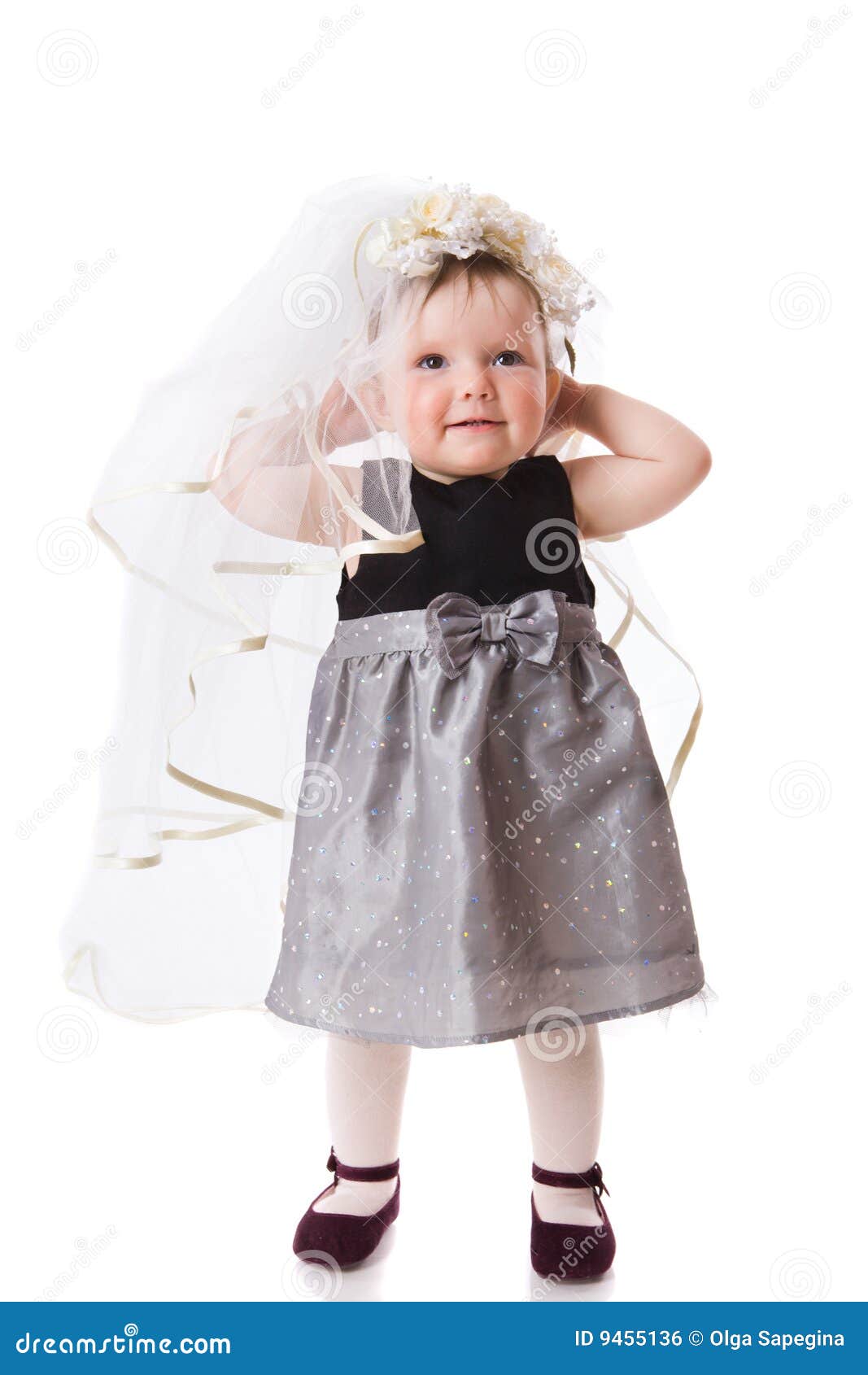 Baby Bride stock photo. Image of adorable, funny, gorgeous - 9455136