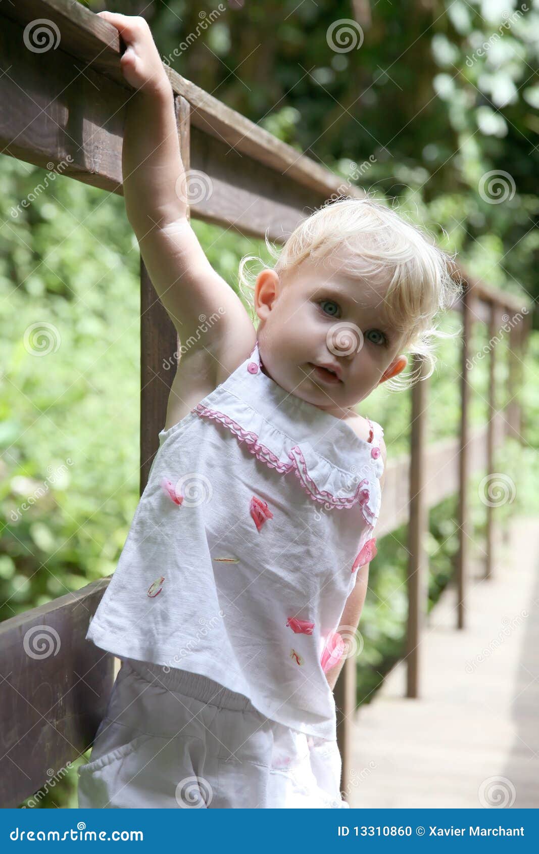 Baby on a bridge stock photo. Image of hiking, sport - 13310860