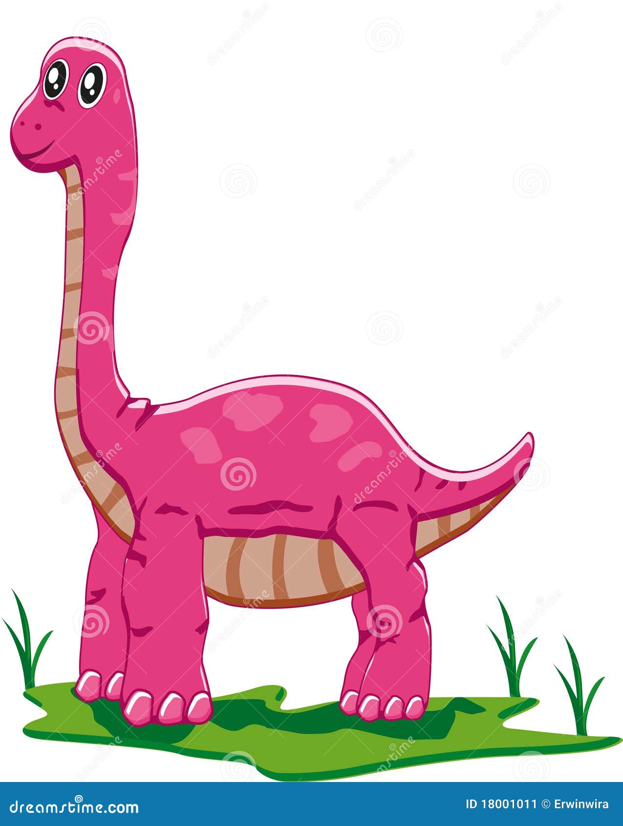 Baby brontosaurus stock vector. Illustration of happy - 18001011