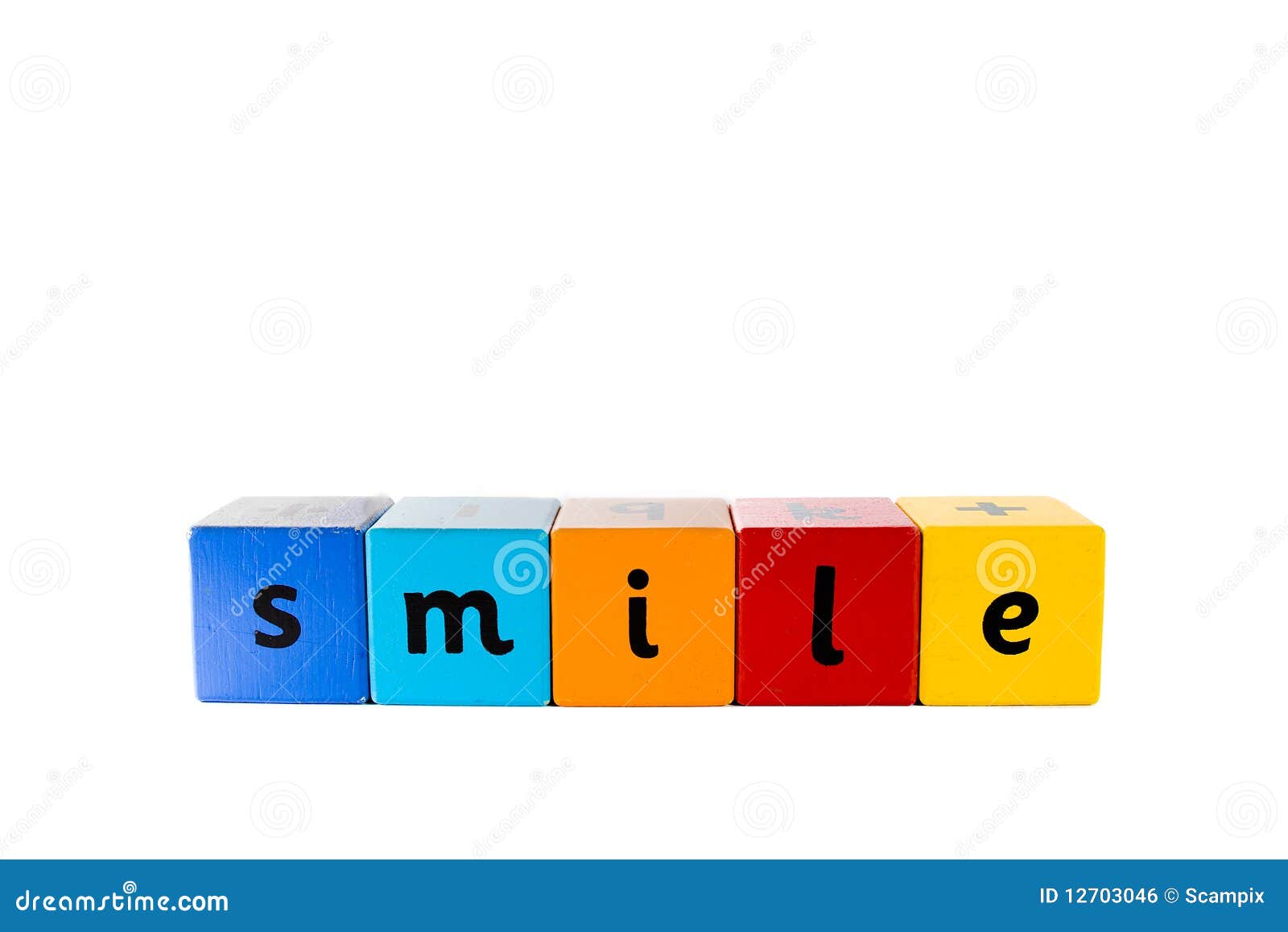 Baby building blocks Smile stock photo. Image of show - 12703046