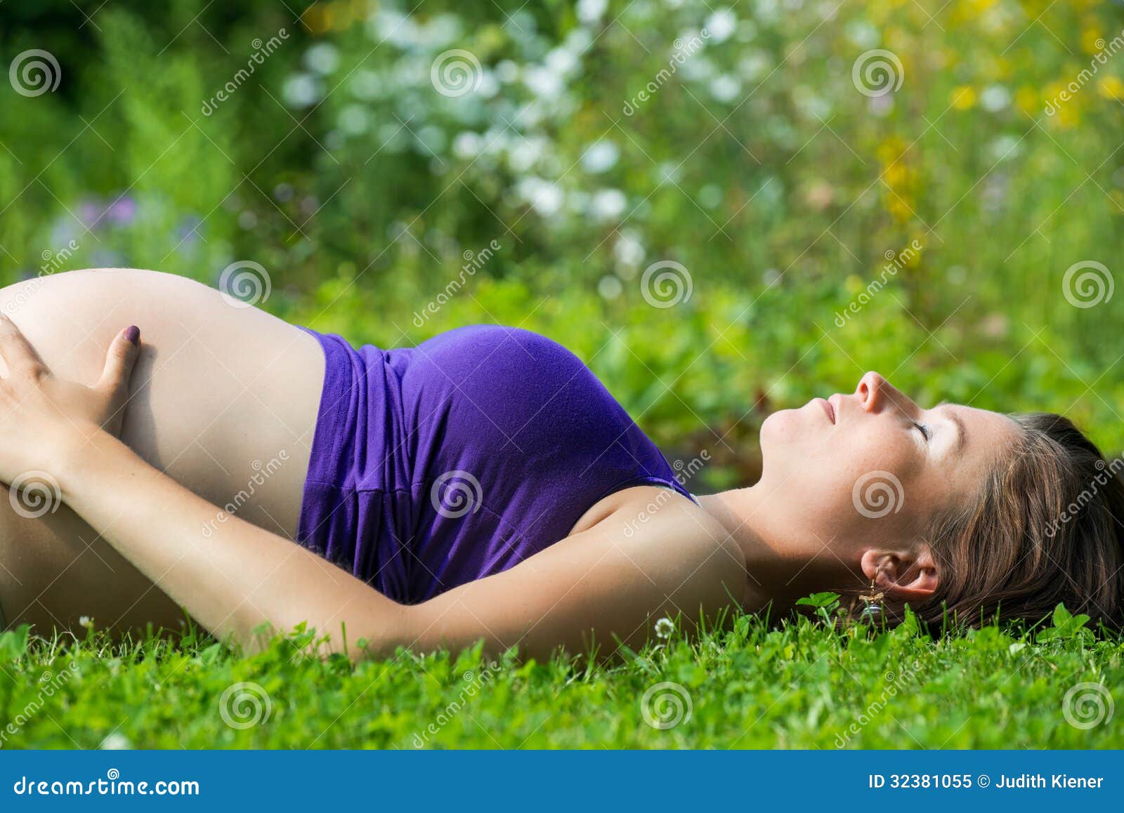 Baby bump stock image. Image of naked, happy, eyes, closed - 32381055