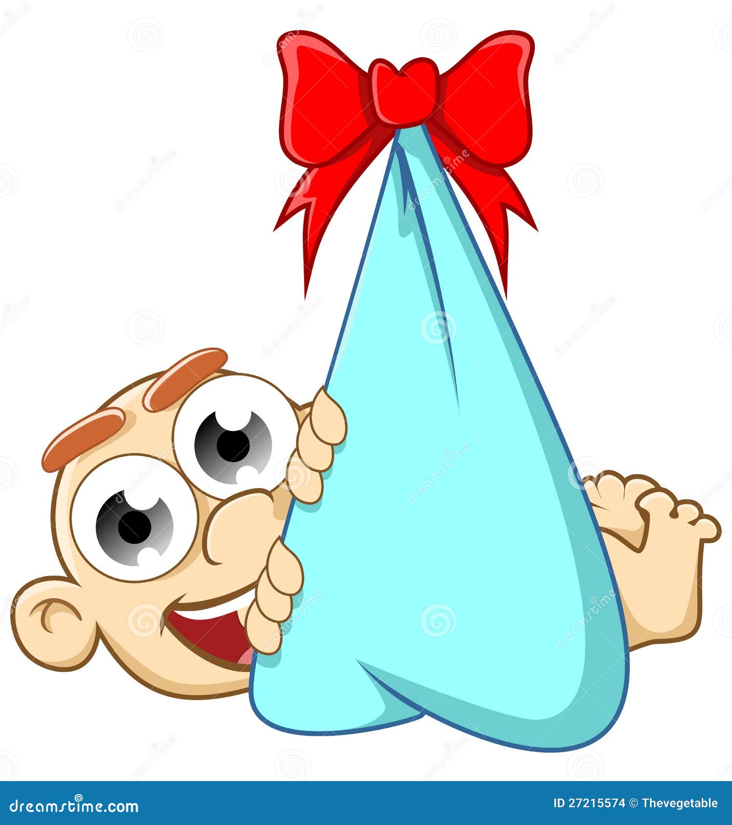 Baby in a bundle stock illustration. Illustration of character - 27215574