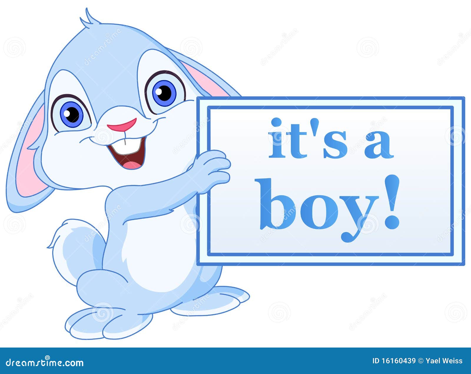 Baby bunny boy stock vector. Illustration of celebration - 16160439