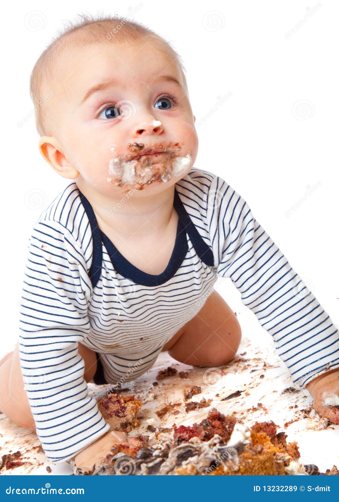 Baby Eating Chocolate Wallpaper
